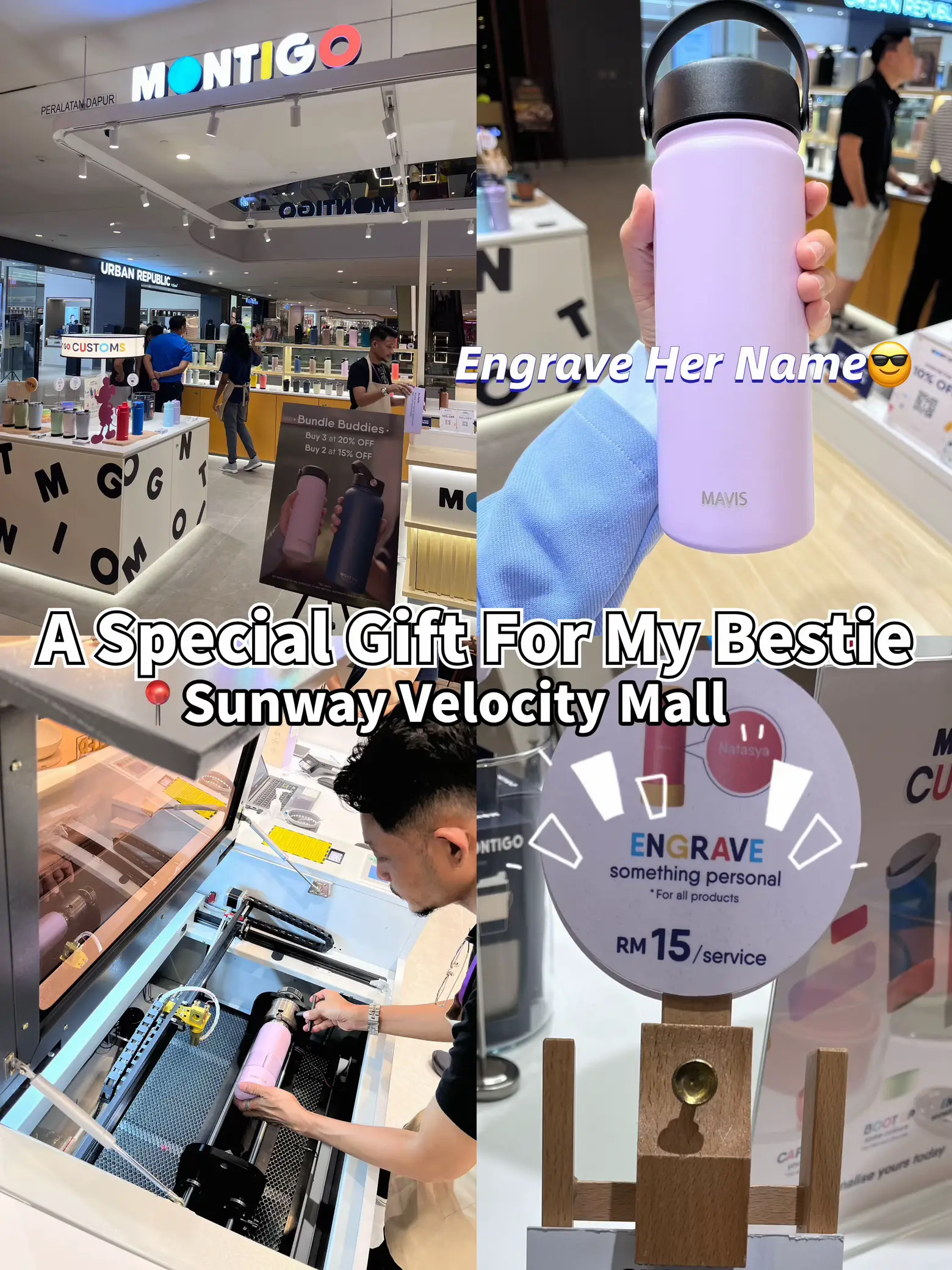 Engrave Your Name on Montigo Bottle as GIFT 🎁 | Galeri disiarkan oleh ...