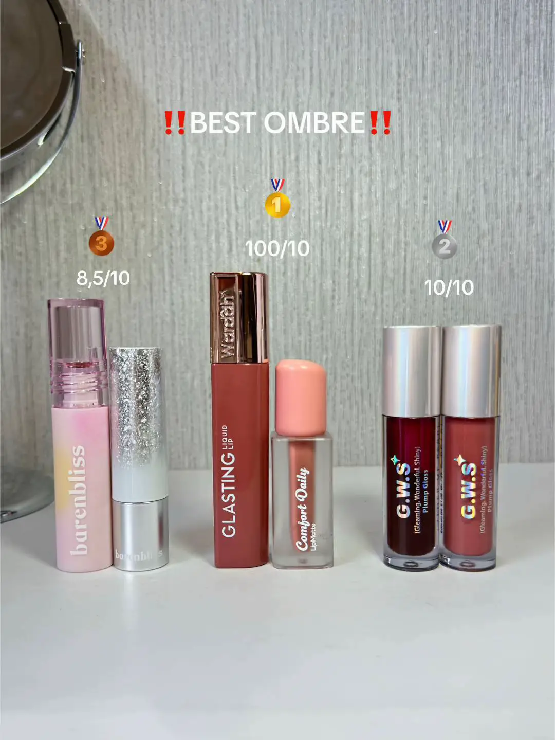 my current top 3 lip product | Galeri diposting oleh najwa𐙚 | Lemon8