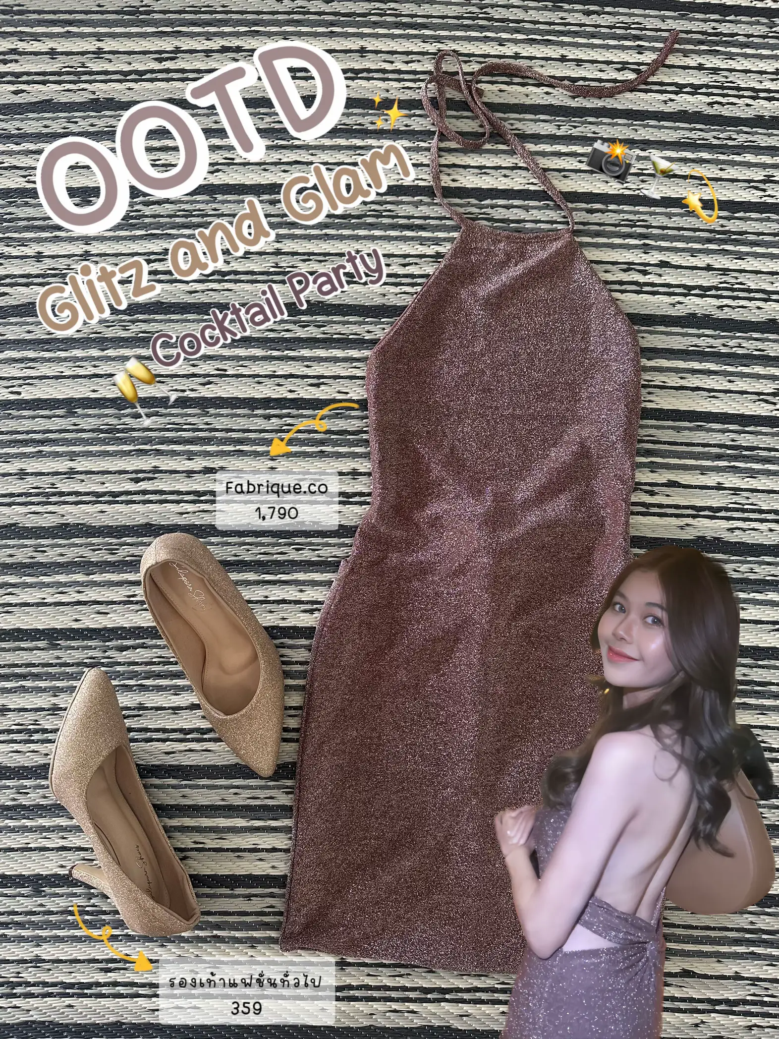 OOTD Glitz and Glam Cocktail Party 🥂 📸 | แกลเลอรีที่โพสต์โดย Paii🧸 | Lemon8