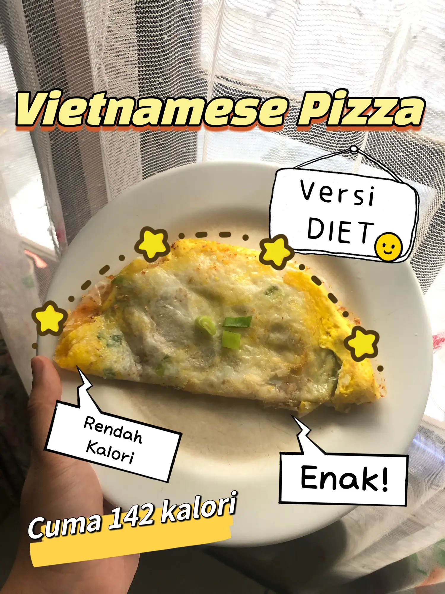 VIETNAMESE PIZZA! ENAK, DAN RENDAH KALORI🤤 | Video dipublikasikan oleh Ayu Puspita Dpm | Lemon8