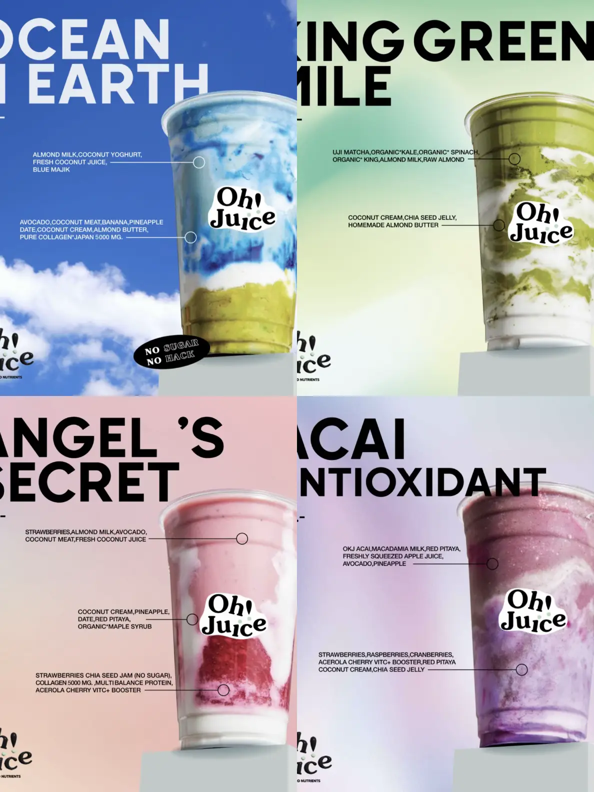 Oh! Juice แจกส่วนลด 50% | แกลเลอรีที่โพสต์โดย คุณมณีขวัญ | Lemon8
