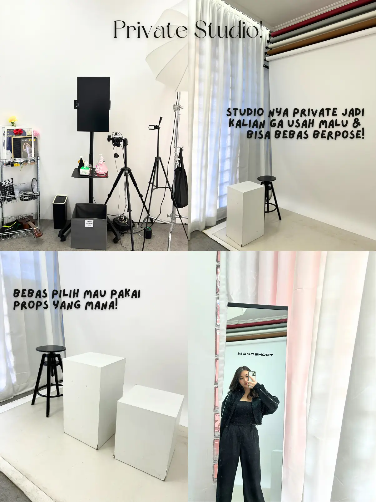 SELF PHOTOSTUDIO AESTHETIC TAPI MURAH; 30K/ORANG?! | Galeri diposting oleh clarice p. | Lemon8