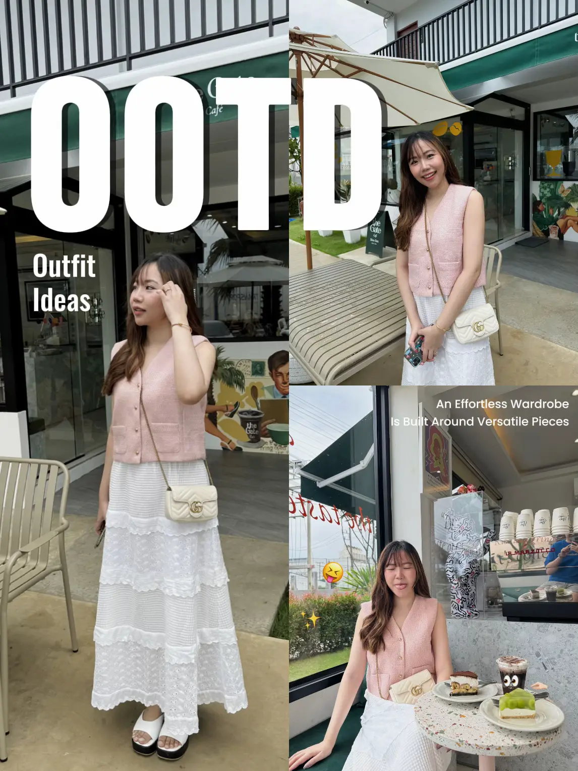 OOTD กระโปรงยาวสีขาว🦢 💕 | แกลเลอรีที่โพสต์โดย extrovertgirl♡ | Lemon8