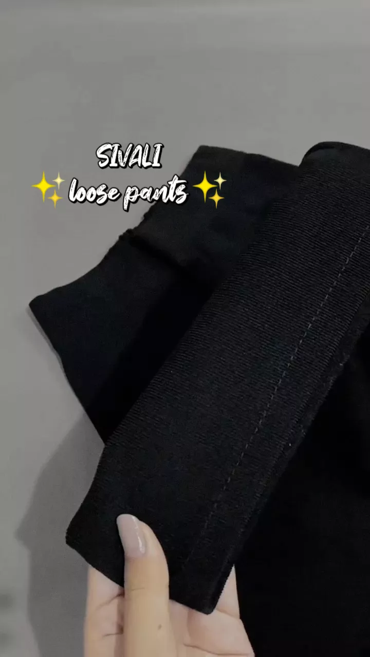 Loose pants by SIVALI FACTORY🌷 | Video dipublikasikan oleh streced | Lemon8