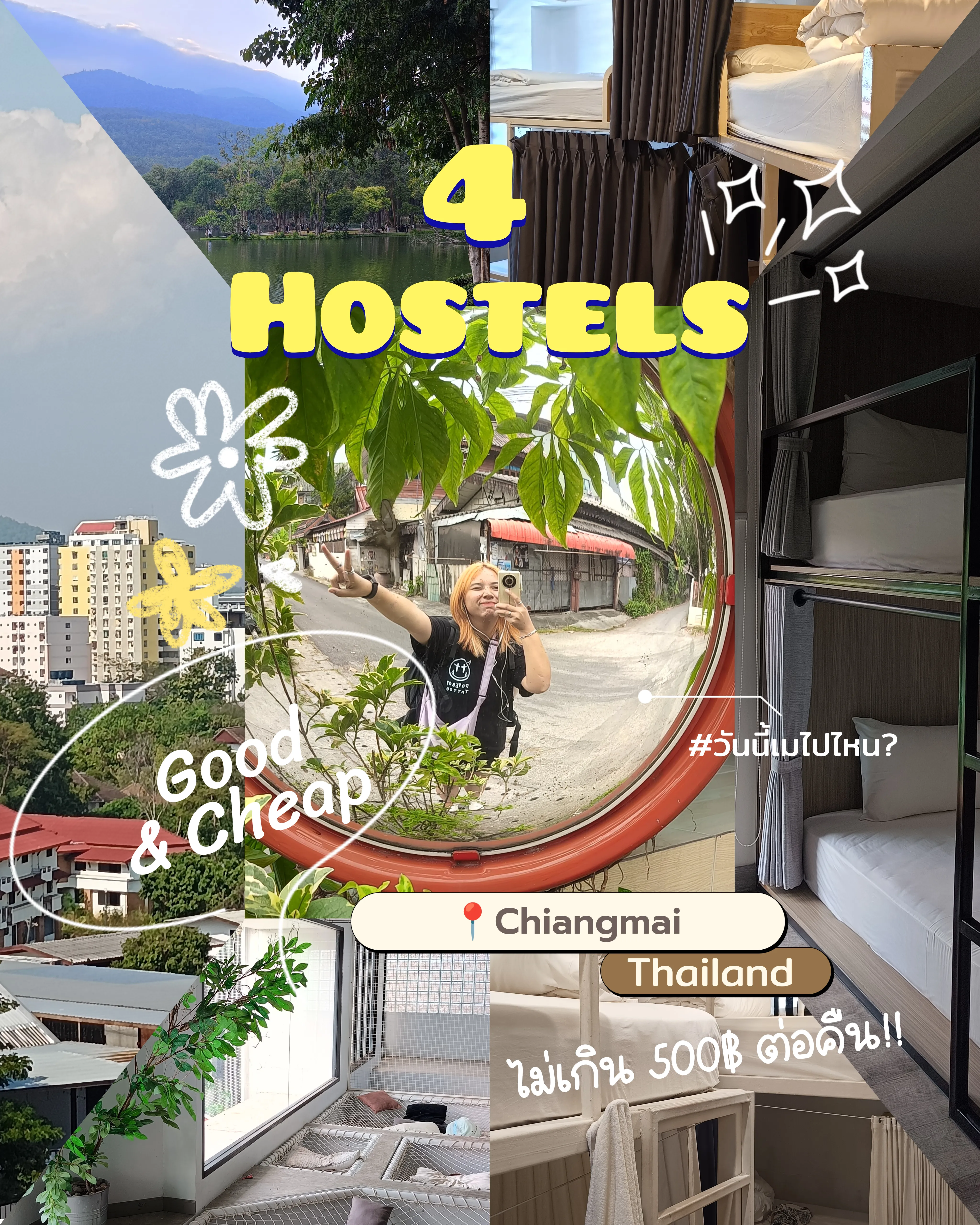 4 HOSTEL in Chiangmai : ถูกและดีมีอยู่จริง! ⭐ | แกลเลอรีที่โพสต์โดย ...