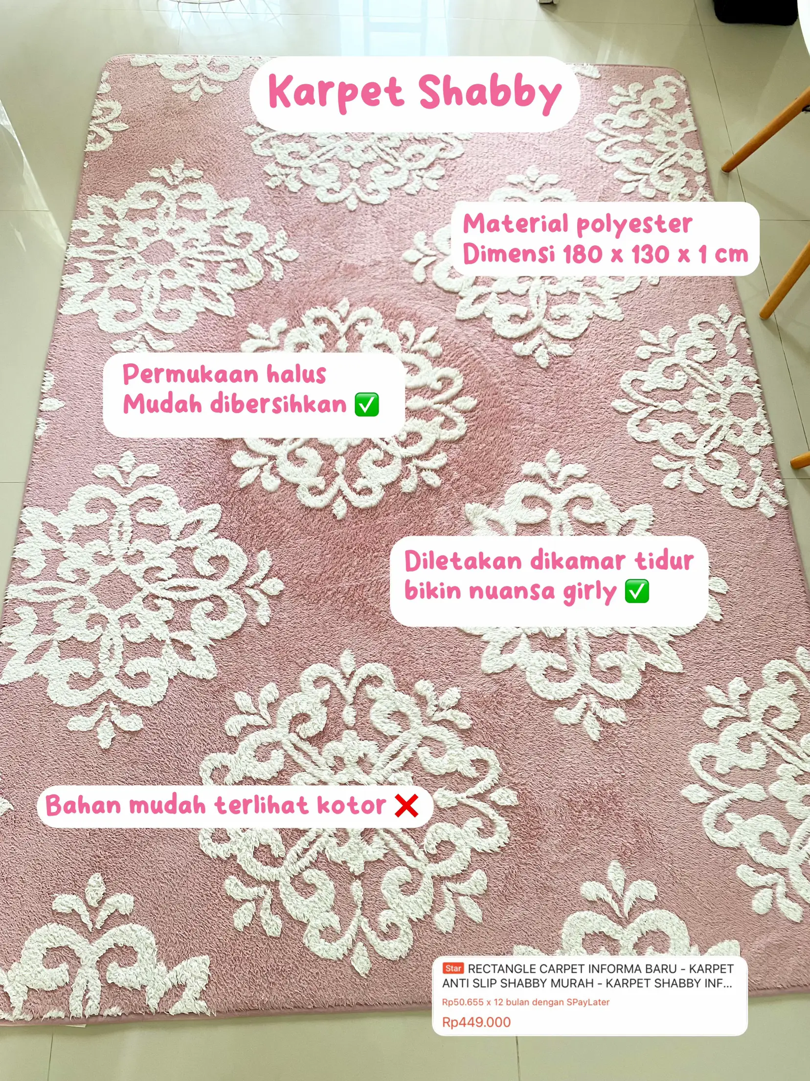 Spall - spill perintilan kamar serba pink | Galeri diposting oleh Maria ...