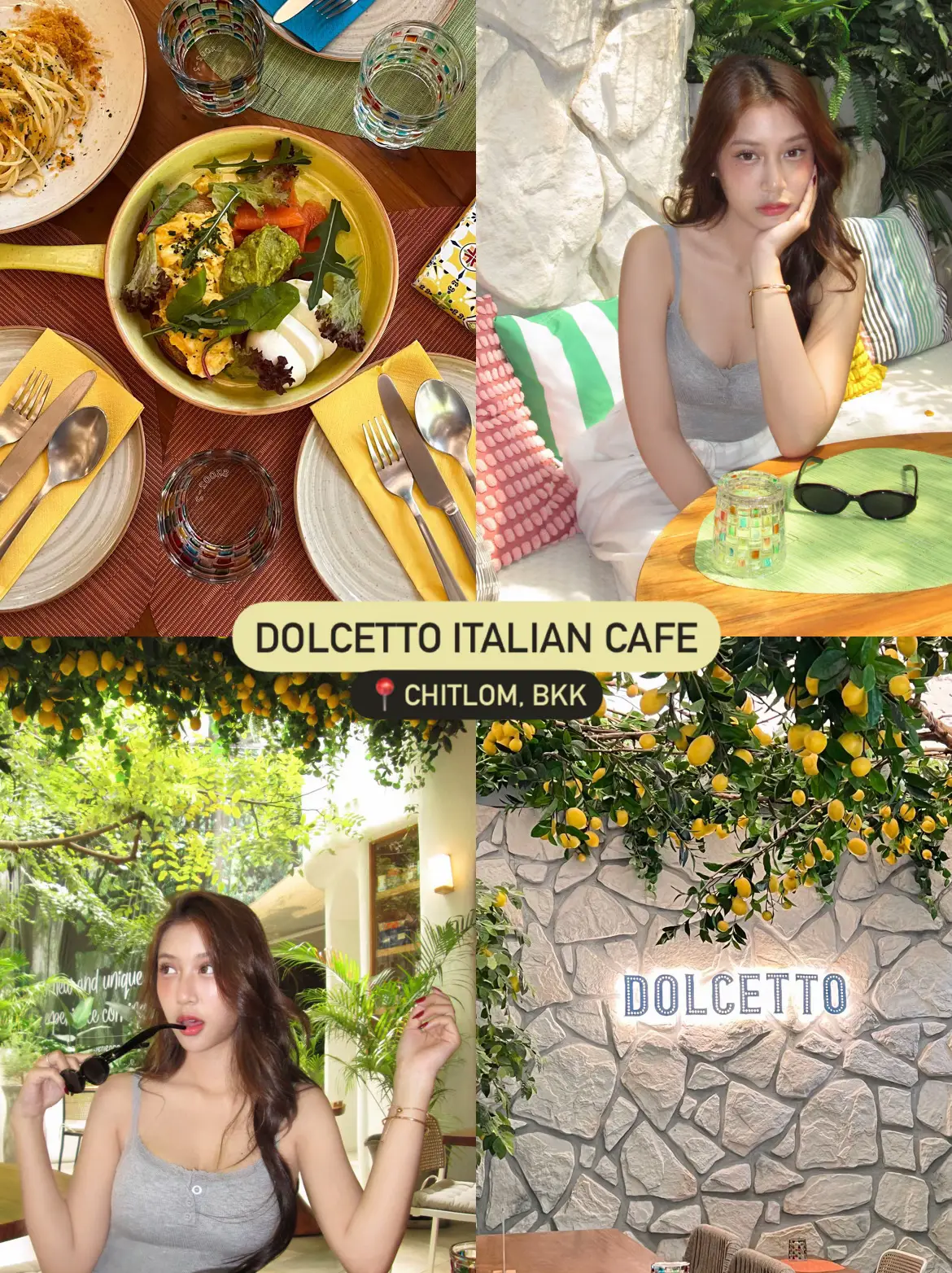 รีวิวคาเฟ่สุดฮิต Dolcetto Italian Cafe🍋🎀 | แกลเลอรีที่โพสต์โดย ...
