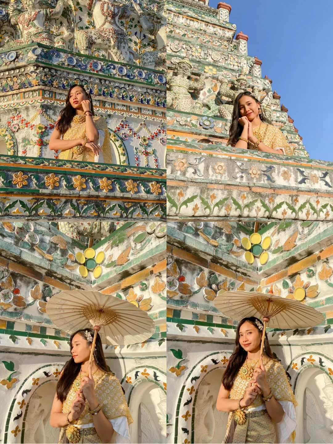 เช่าชุดไทย ถ่ายรูปวัดอรุณฯในงบ150บาท📸 | แกลเลอรีที่โพสต์โดย Shen_sky💫 ...
