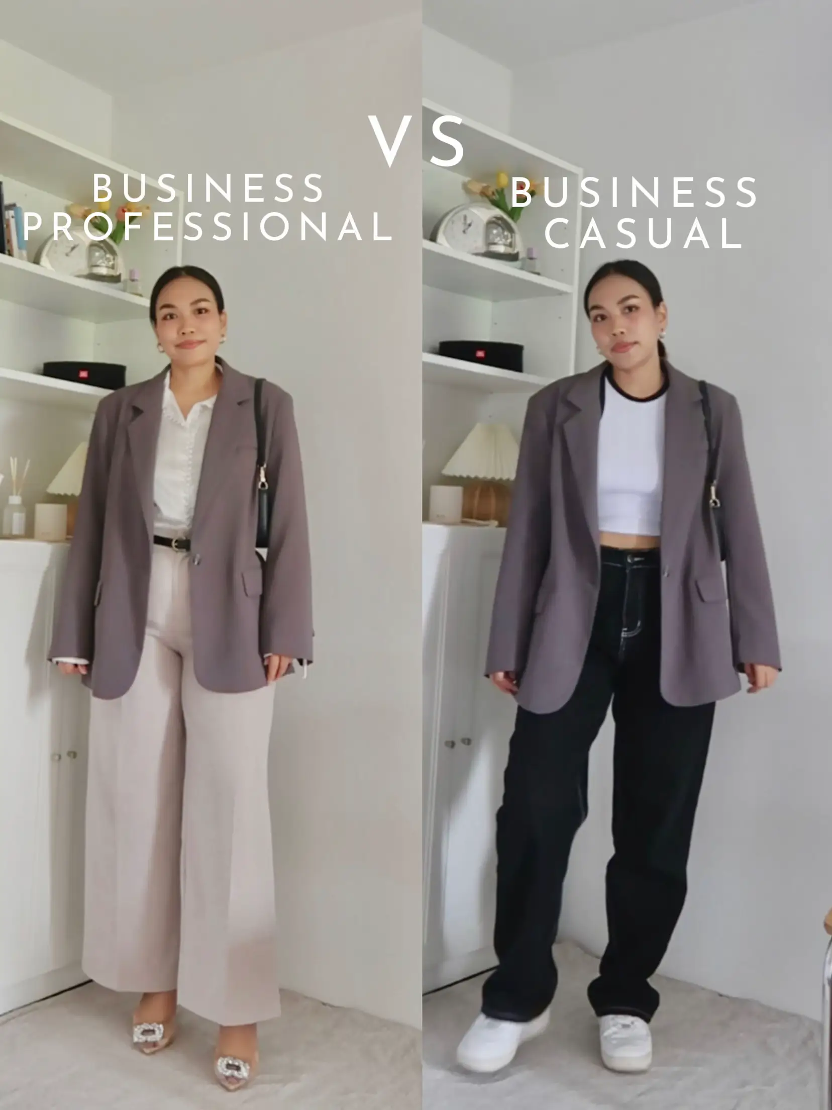 🧺Business professional VS Business casual look ! | วิดีโอที่เผยแพร่โดย ...
