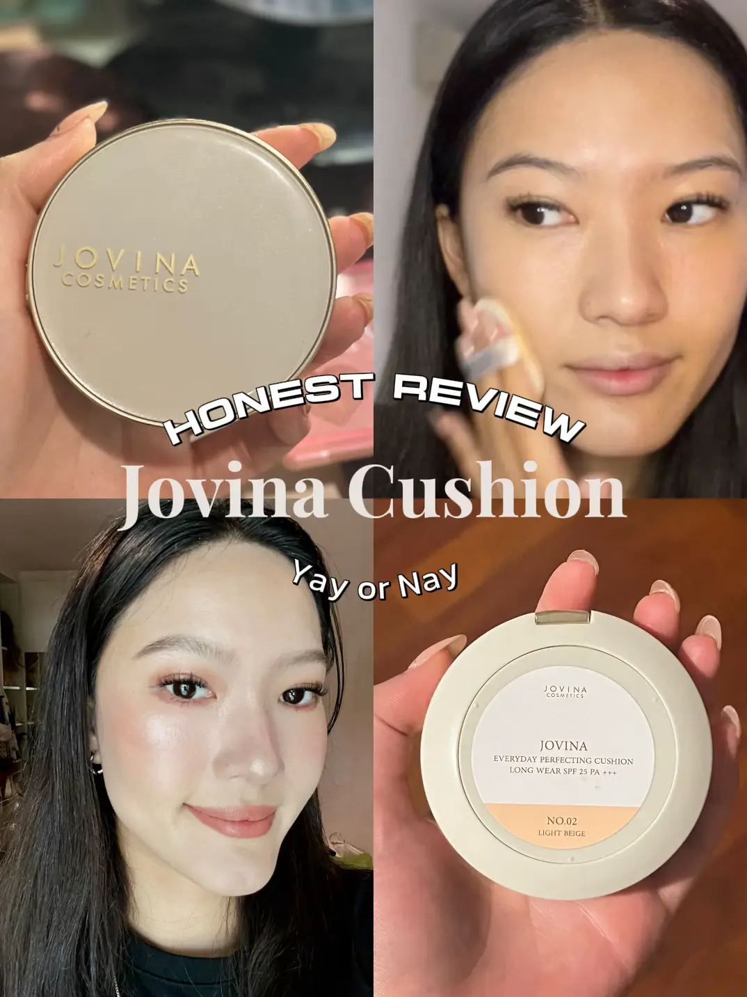 Jovina Cushion รีวิวเรียลๆปังหรือพัง? | แกลเลอรีที่โพสต์โดย โอปอลที่แก้มตอบ | Lemon8