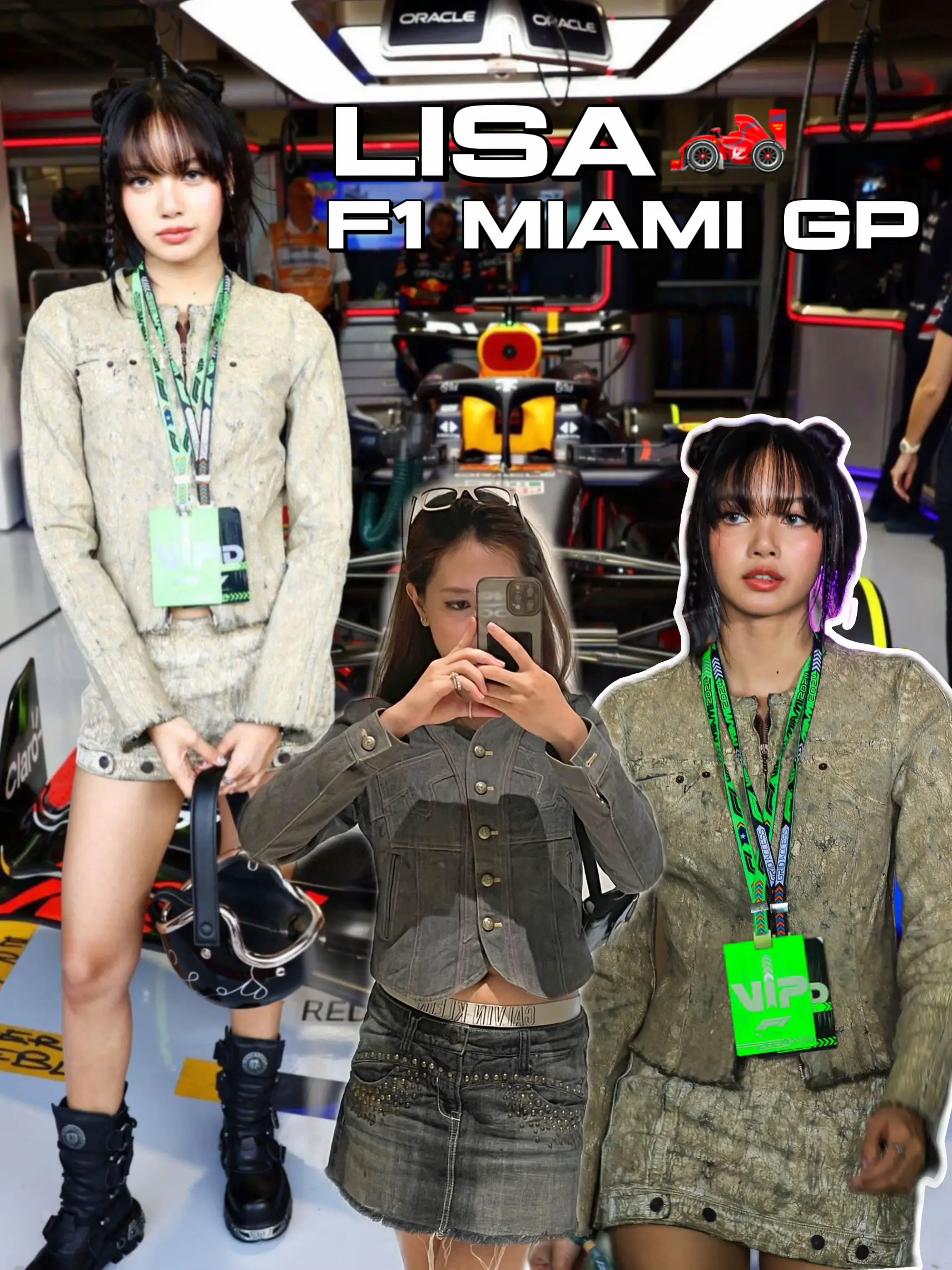 [ใหม่ล่าสุด] อัปเดตลุคลิซ่า ไปดู F1 🏎️ Miami GP 2024 | แกลเลอรีที่โพสต์โดย farefair | Lemon8