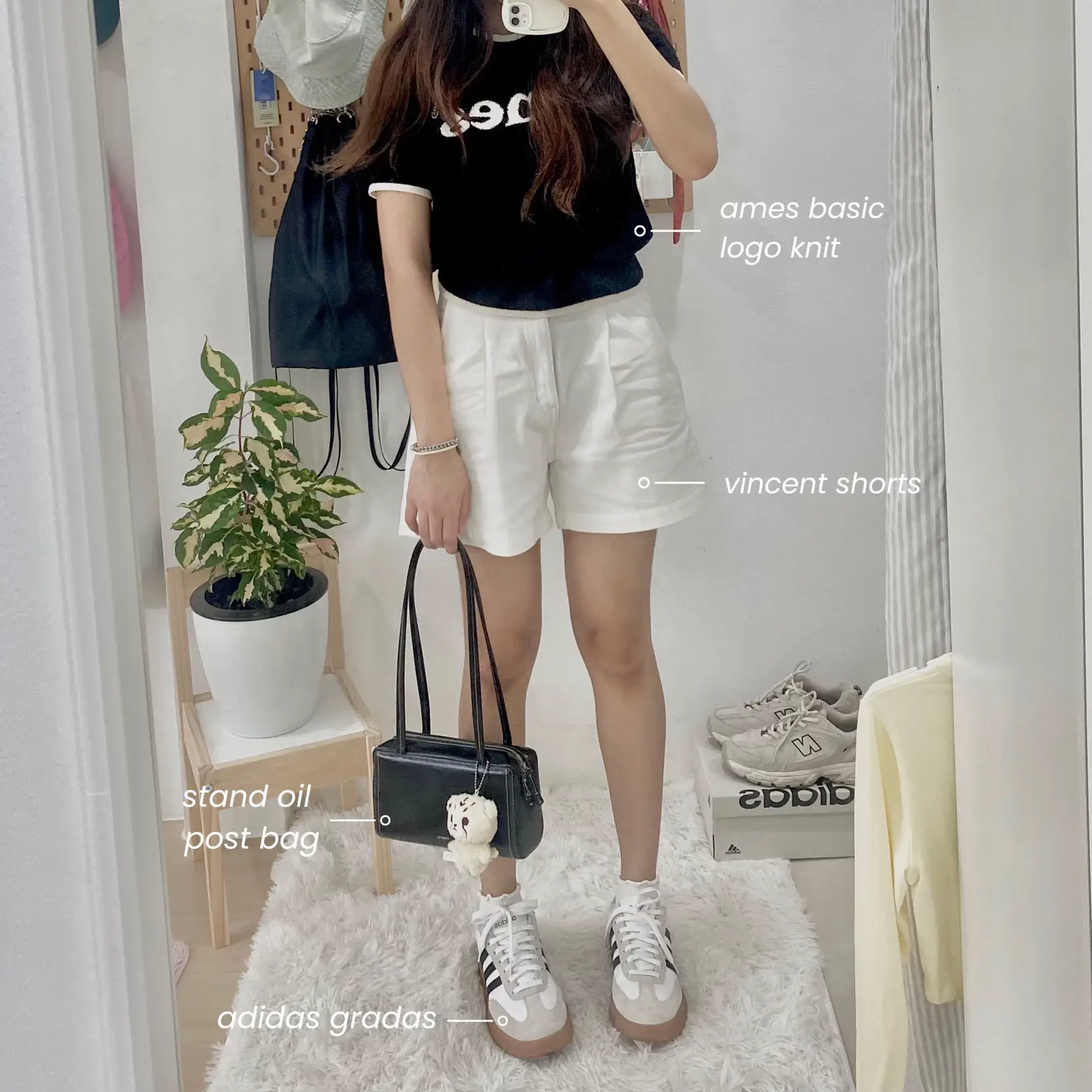 OOTD - BASIC BLACK&WHITE OUTFITS ♡-♥ ! | แกลเลอรีที่โพสต์โดย myminimoolin | Lemon8