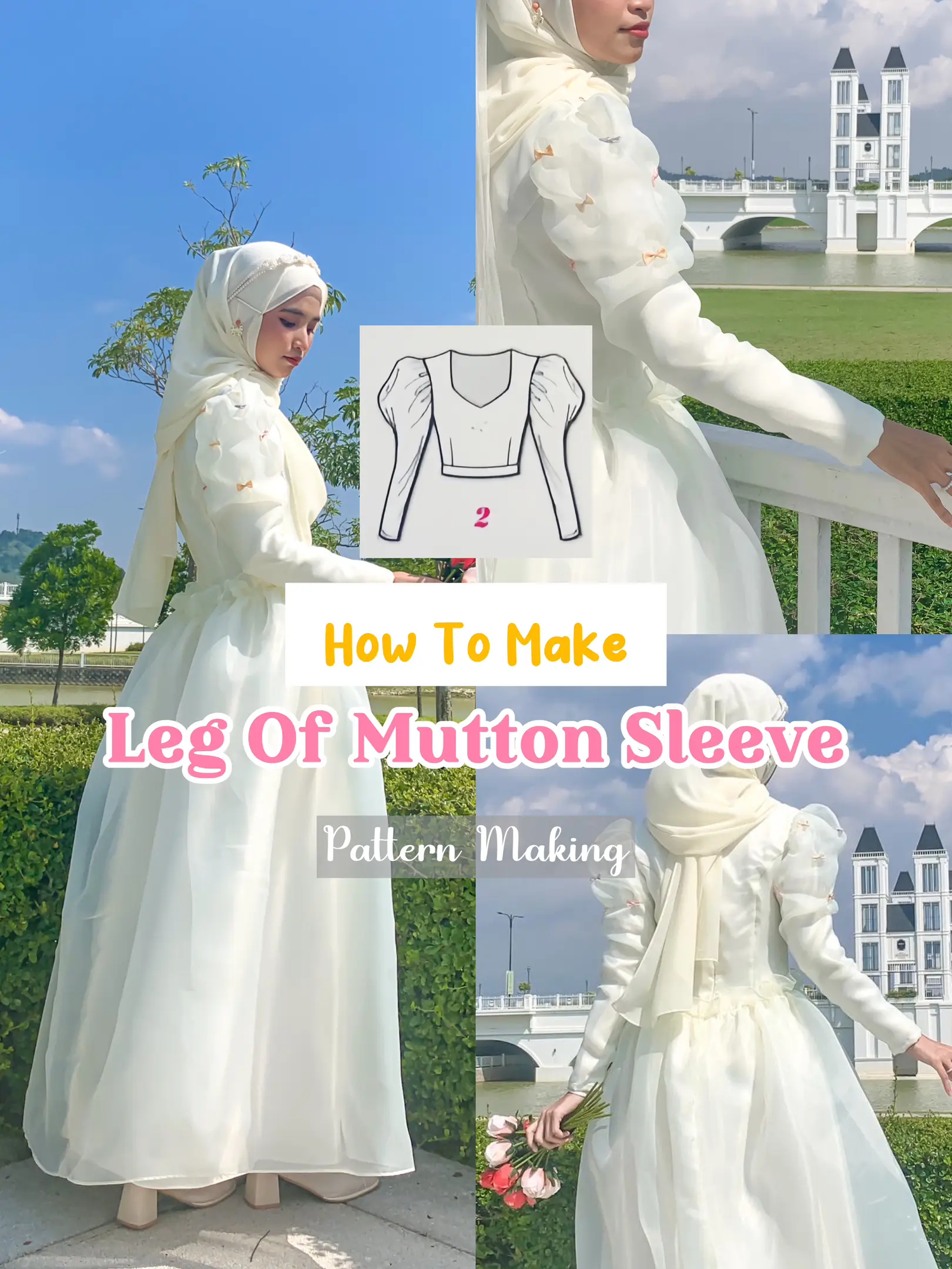 Cara buat Leg Of Mutton Sleeve: Pattern Making ️ | Galeri disiarkan ...
