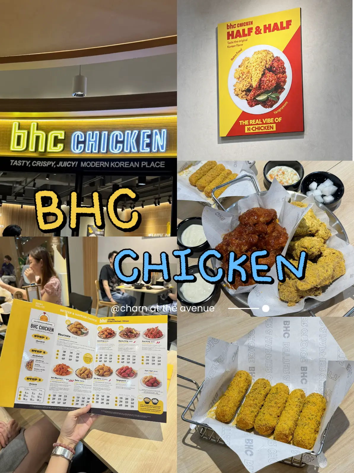 BHC CHICKEN ไก่ทอดเกาหลีบุกย่านแจ้งวัฒนะ | แกลเลอรีที่โพสต์โดย นต.น้ำตาล | Lemon8