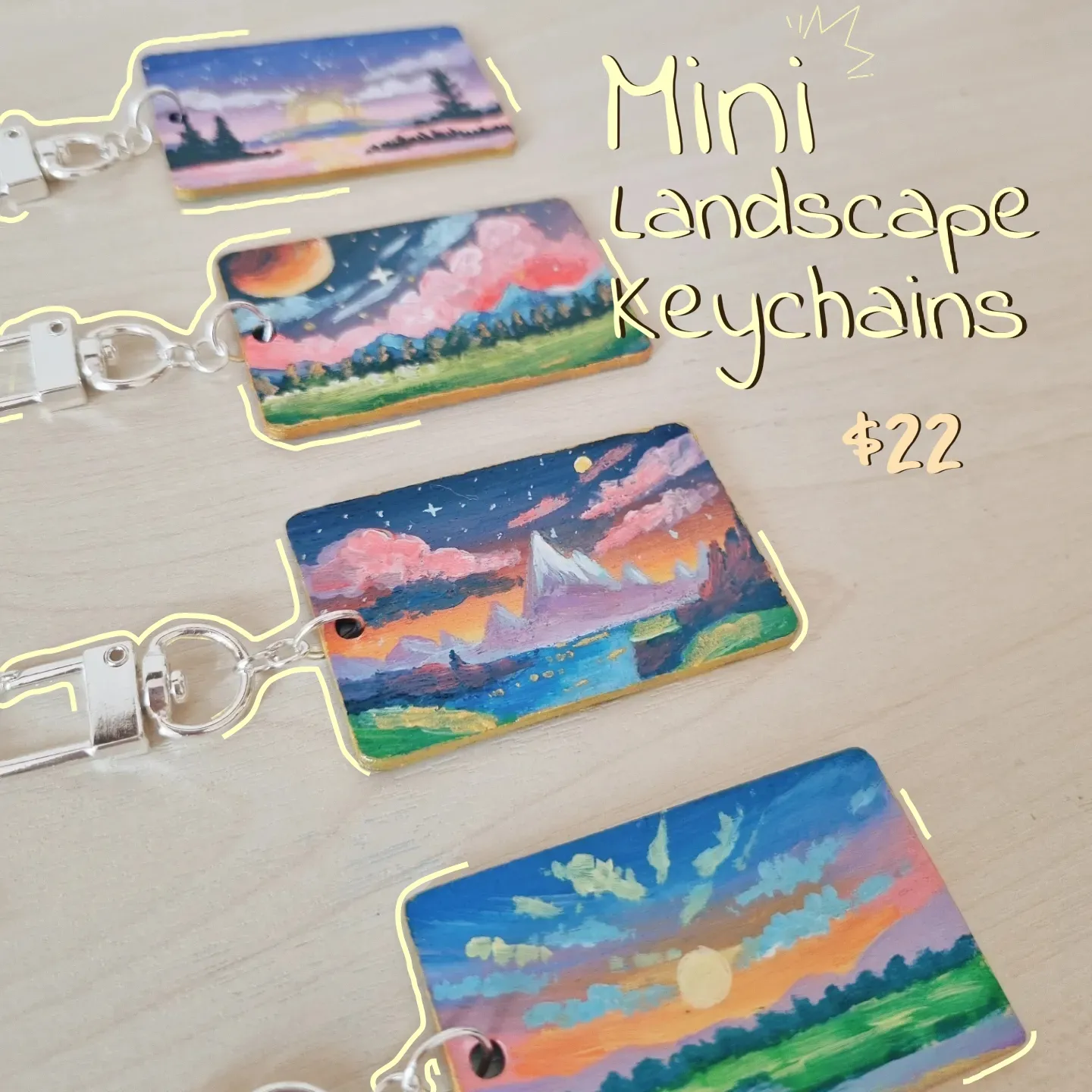Mini handpainted keychains, customs available! | Gallery posted by Ting ...