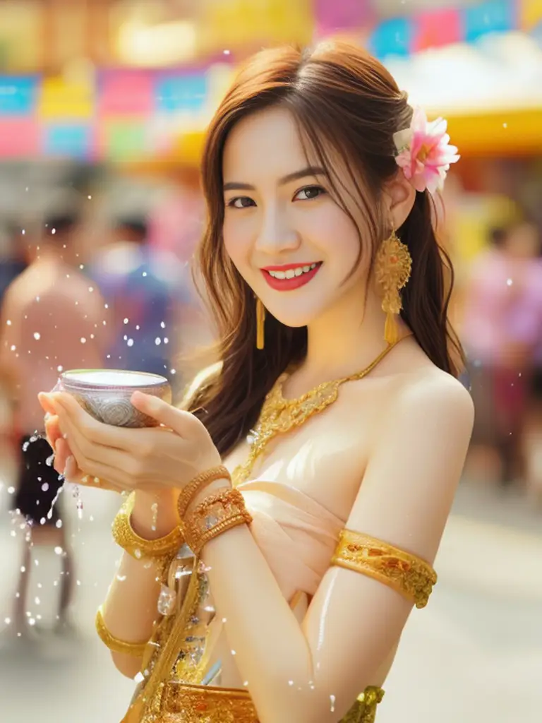 Songkran Festival 🌸🌼🌺💦🫧 | แกลเลอรีที่โพสต์โดย Mint.Charm🪐 | Lemon8