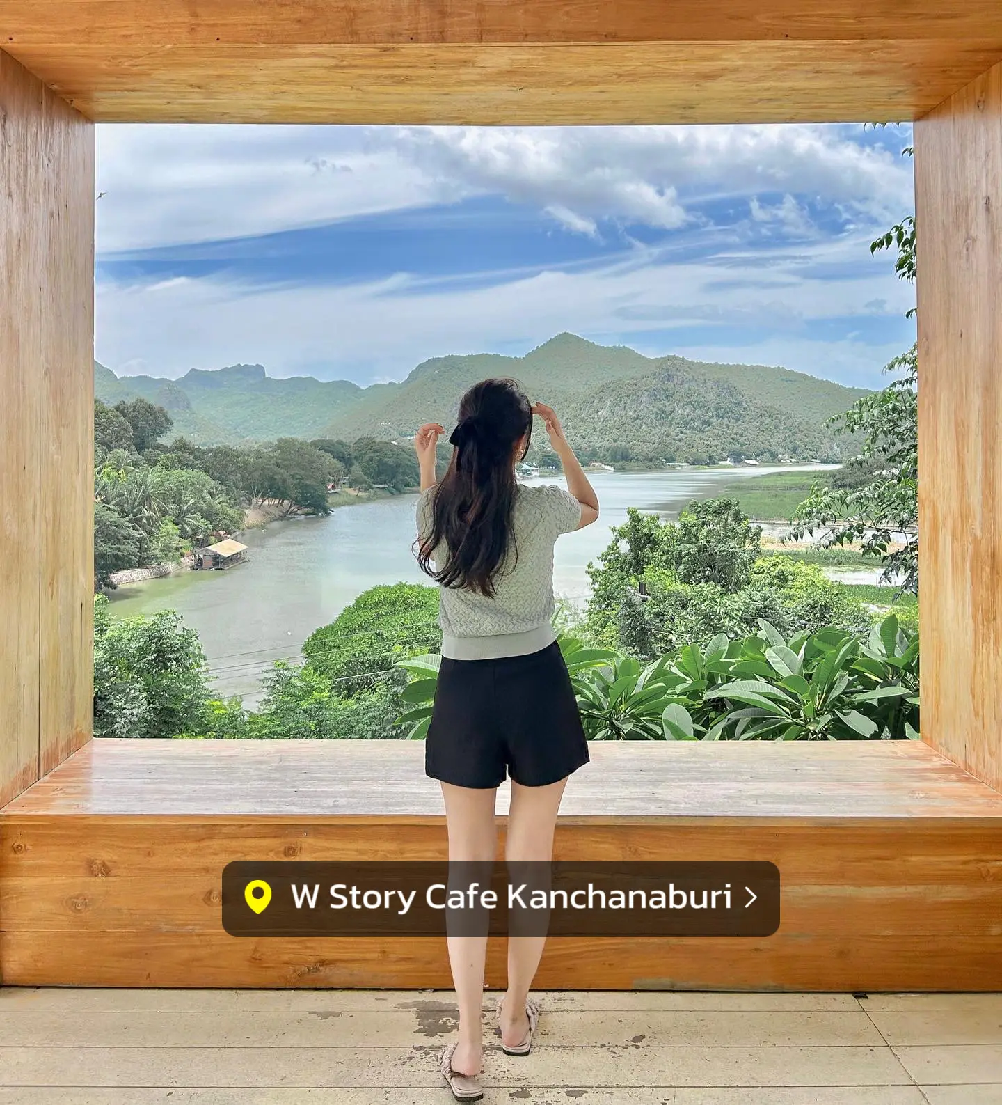 W story cafe กาญจนบุรี : คาเฟ่วิวปัง ห้ามพลาด ~~ | แกลเลอรีที่โพสต์โดย ♡ MANOW ♡ | Lemon8