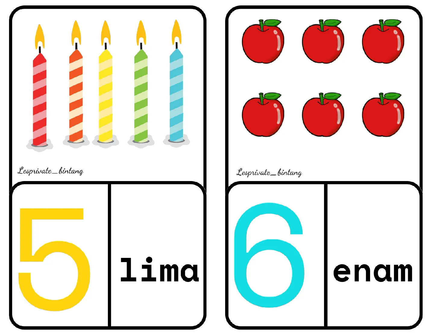 🎴 kartu angka | Galeri diposting oleh AlmahYRA | Lemon8