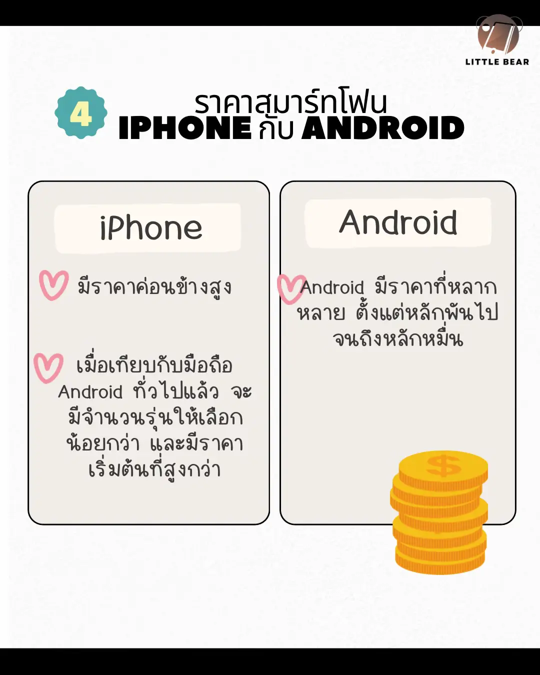 iOS vs Android ต่างกันอย่างไร มีจุดเด่นจุดด้อย อะไรบ้าง ? | แกลเลอรีที่โพสต์โดย XTmarketing | Lemon8