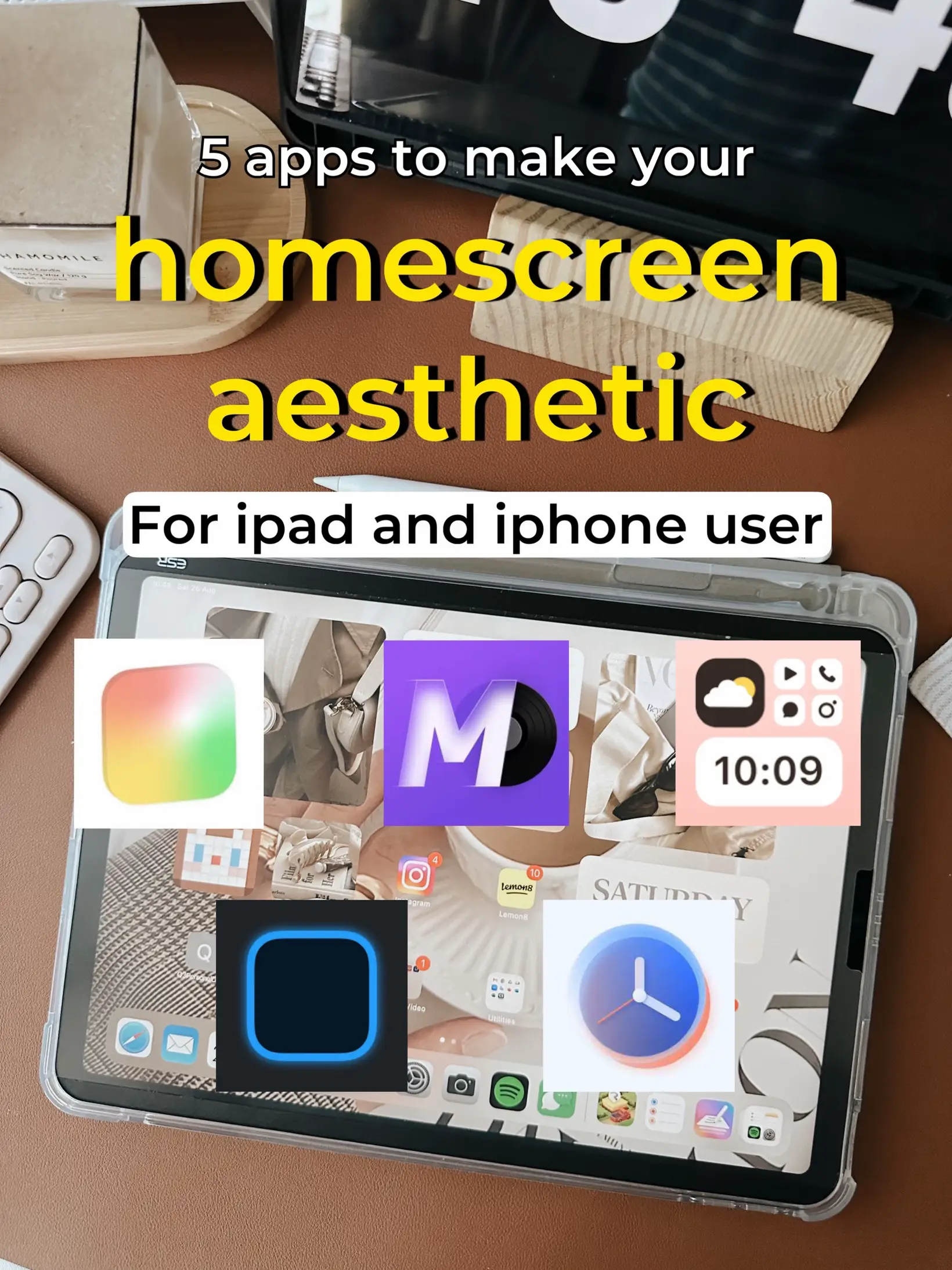 Aplikasi yang Bikin Homescreen Jadi Aesthetic | Galeri diposting oleh ...