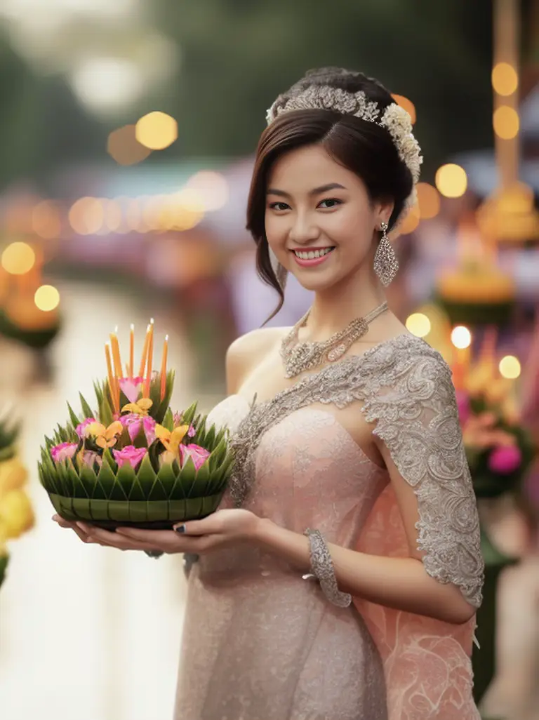 AIแต่งตัวชุดไทยไปลอยกระทง จากแอปpixme ฟรี | แกลเลอรีที่โพสต์โดย Peemai ...