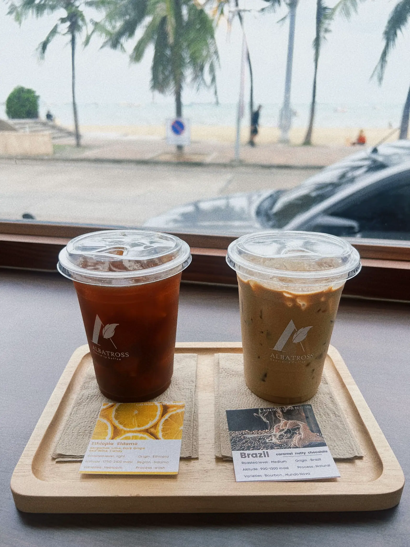 ALBATROSS ร้านกาแฟริมชายหาดพัทยา 🏝 | แกลเลอรีที่โพสต์โดย KimVlog | Lemon8