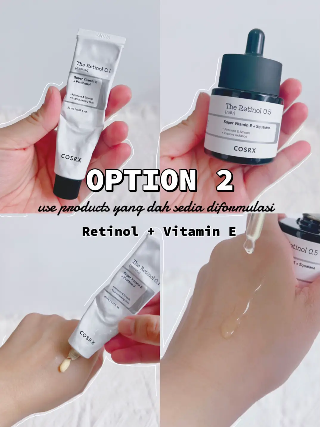 Boleh campur Retinol dengan Vitamin E? 🧐 Jom baca | Gallery posted by Faie | Lemon8