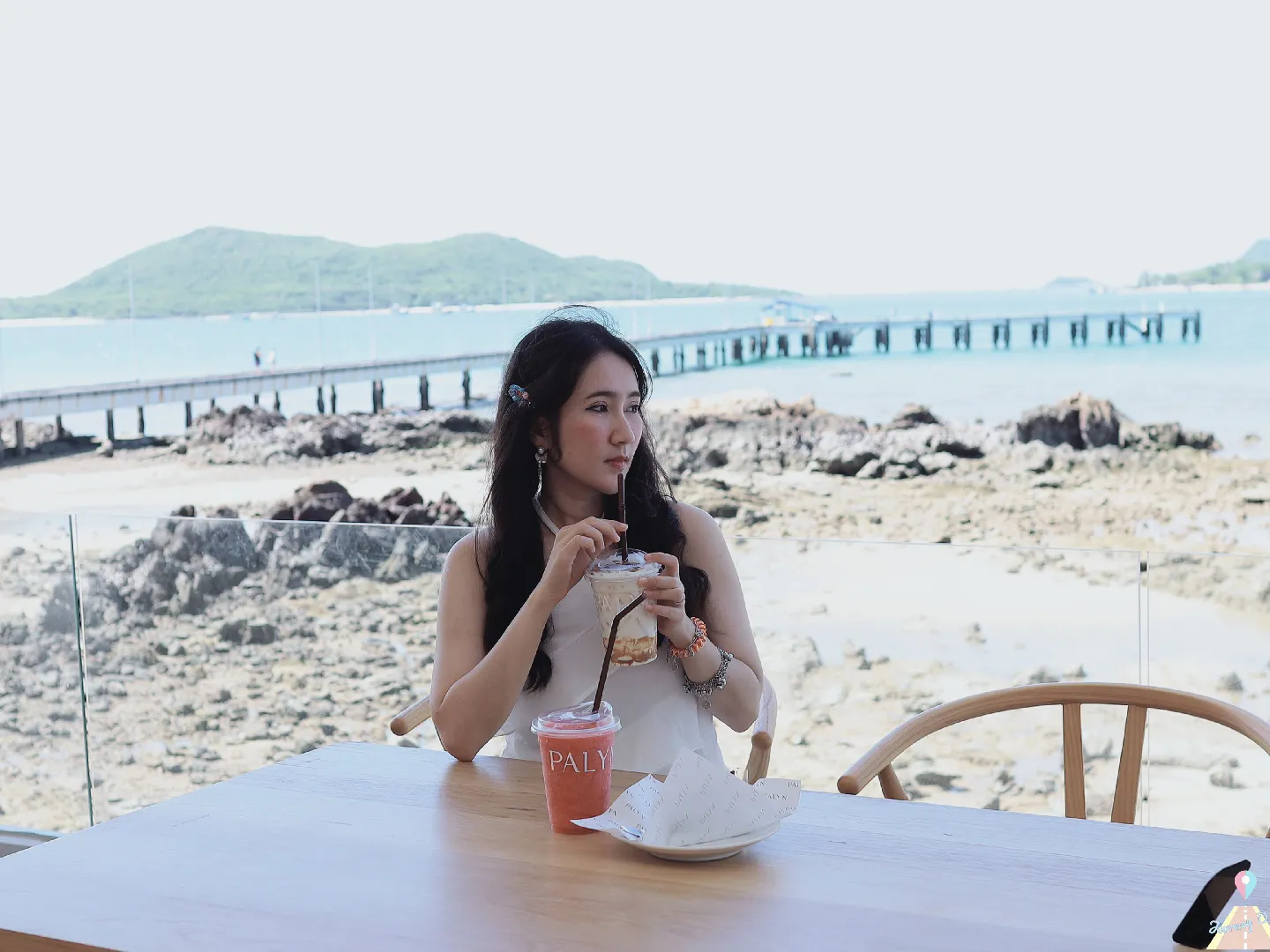 PALYN คาเฟ่เปิดใหม่ริมทะเล ฟีลเกาหลี เกาใจ 🩵 | แกลเลอรีที่โพสต์โดย ...