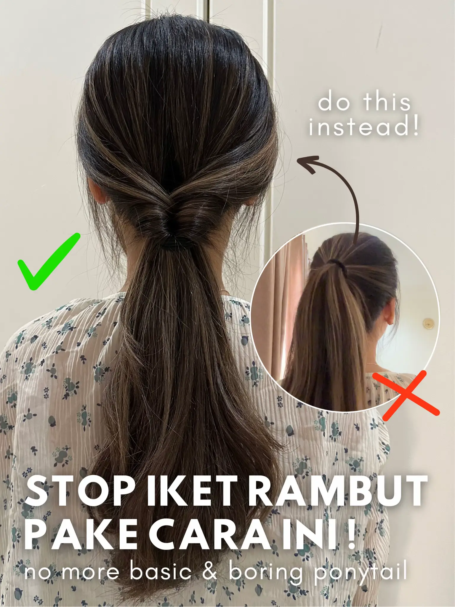 STOP IKET RAMBUT PAKE CARA INI! | Video dipublikasikan oleh vel🤍 | Lemon8