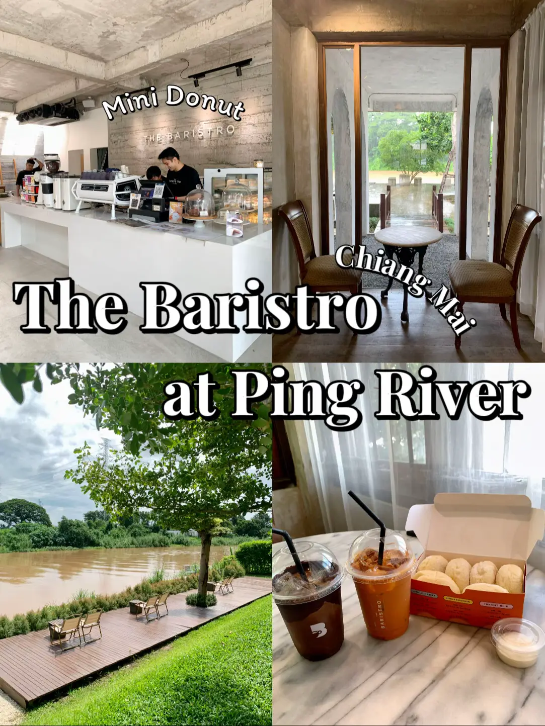 The Baristro at Ping River คาเฟ่สไตล์มินิมอลติดริมแม่น้ำปิง | แกลเลอรี ...