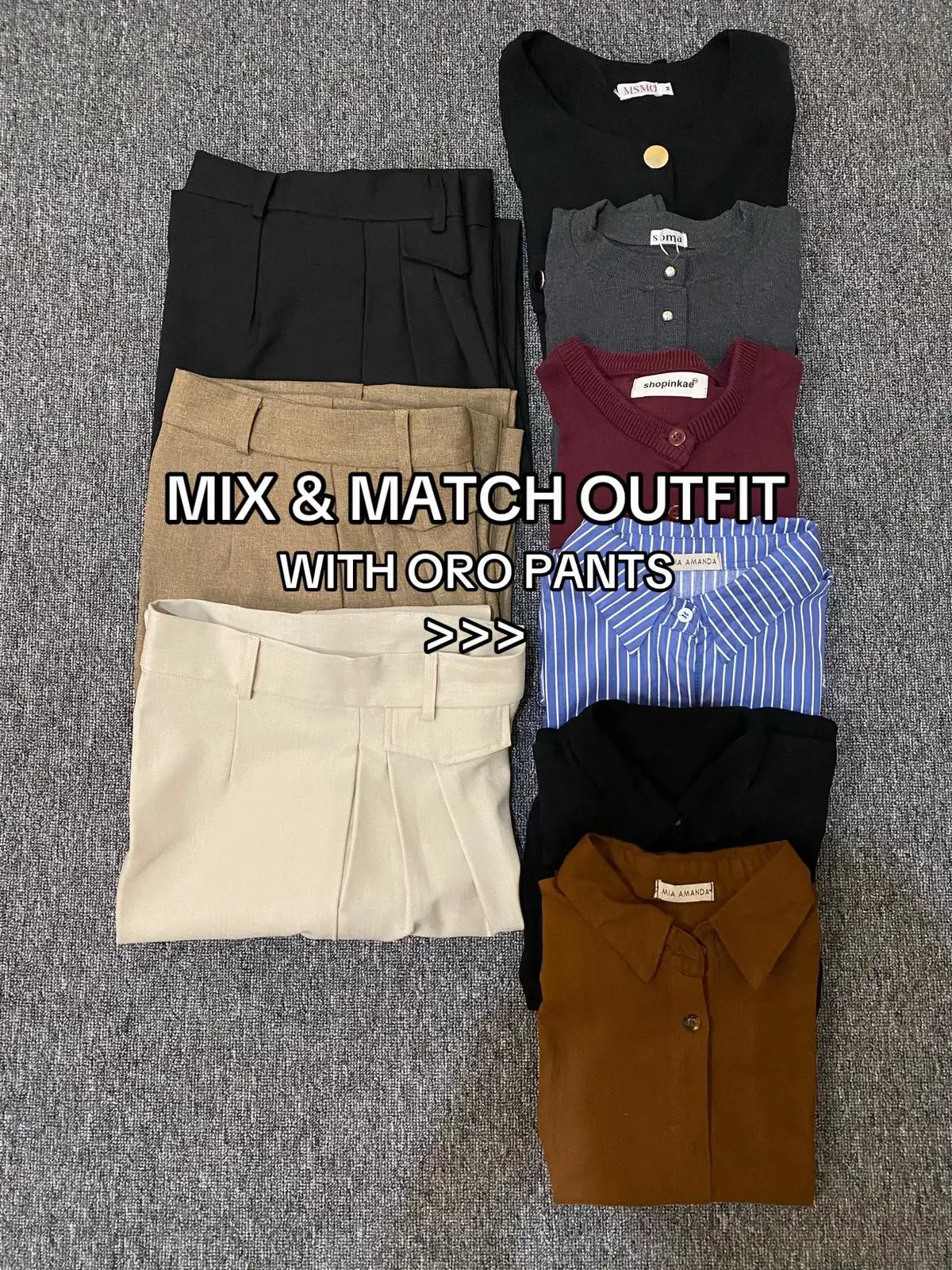 Mix & Match Outfit with Oro Pants📌 | Galeri diposting oleh caramel.naa ...