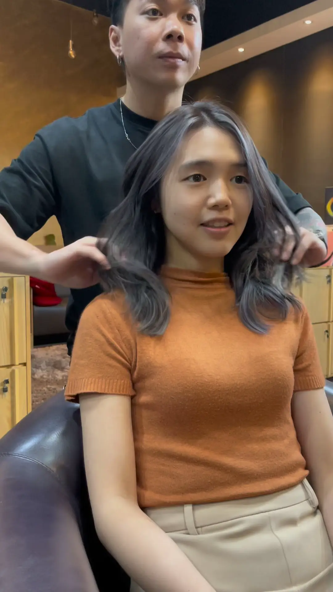 Ash grey hair balayage | Video diterbitkan oleh Danny Chan | Lemon8