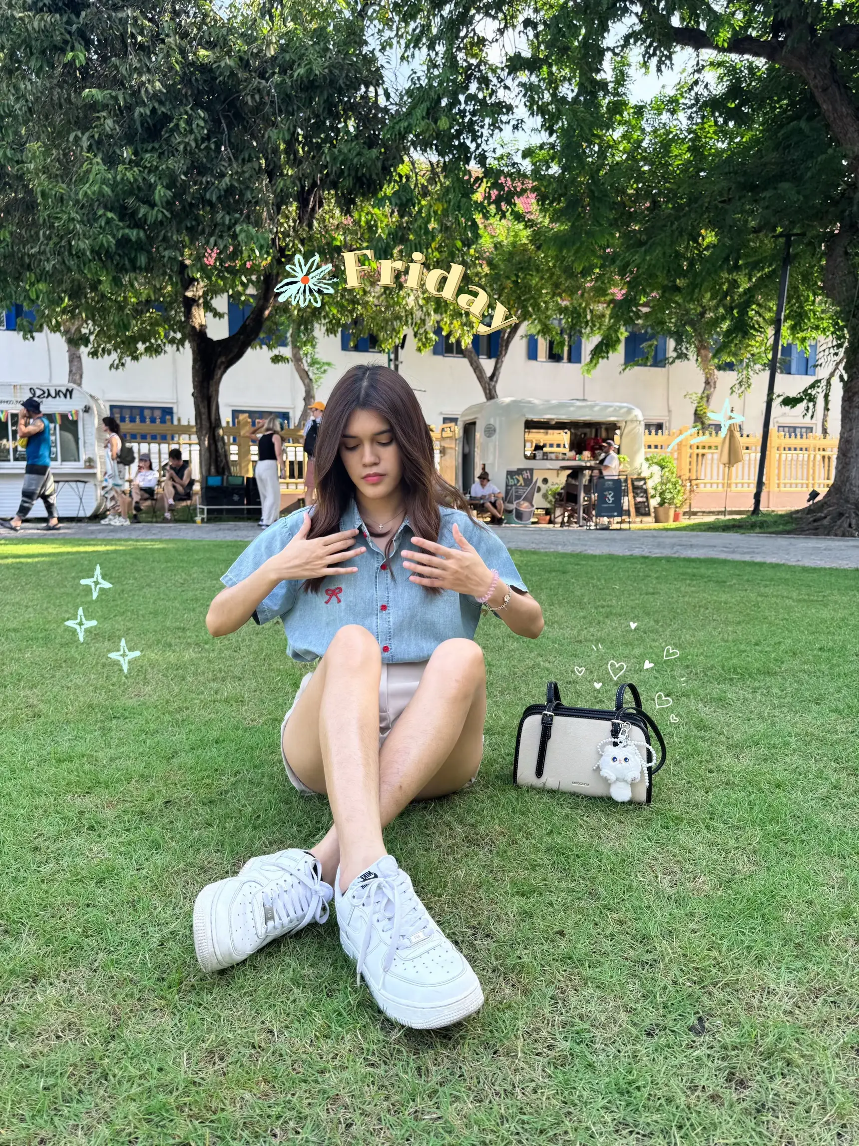 OOTD IDEAS : Blue Look 🩵 ️ | แกลเลอรีที่โพสต์โดย Jing Onpailin | Lemon8