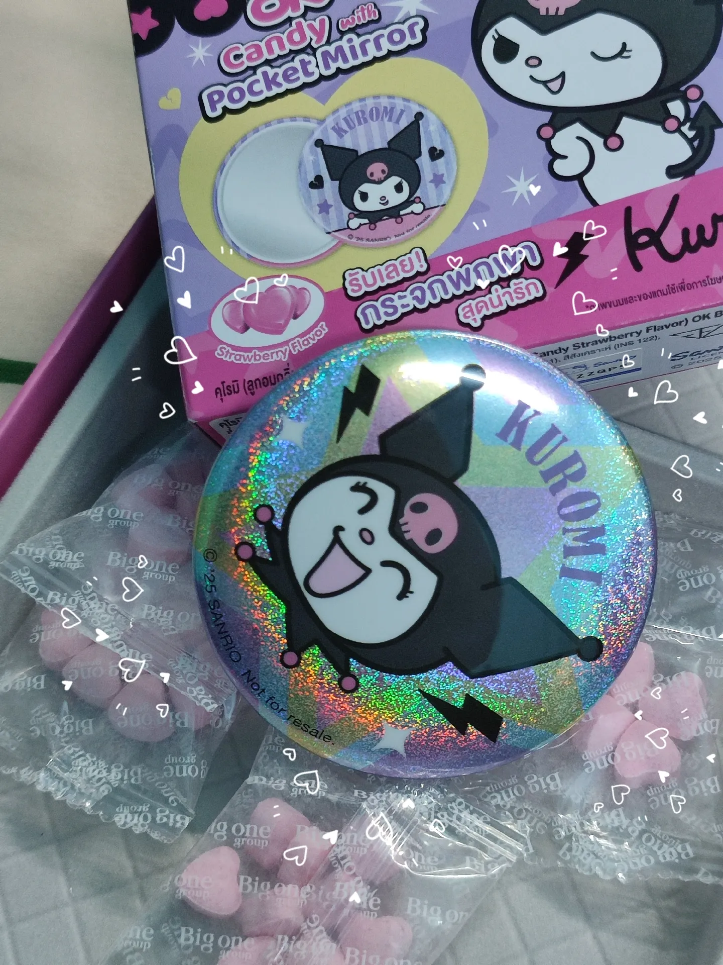 Pocket Mirror Kuromi 💜💜💜 | แกลเลอรีที่โพสต์โดย สีชมพูก็ไม่ได้แย่ 🩷 | Lemon8