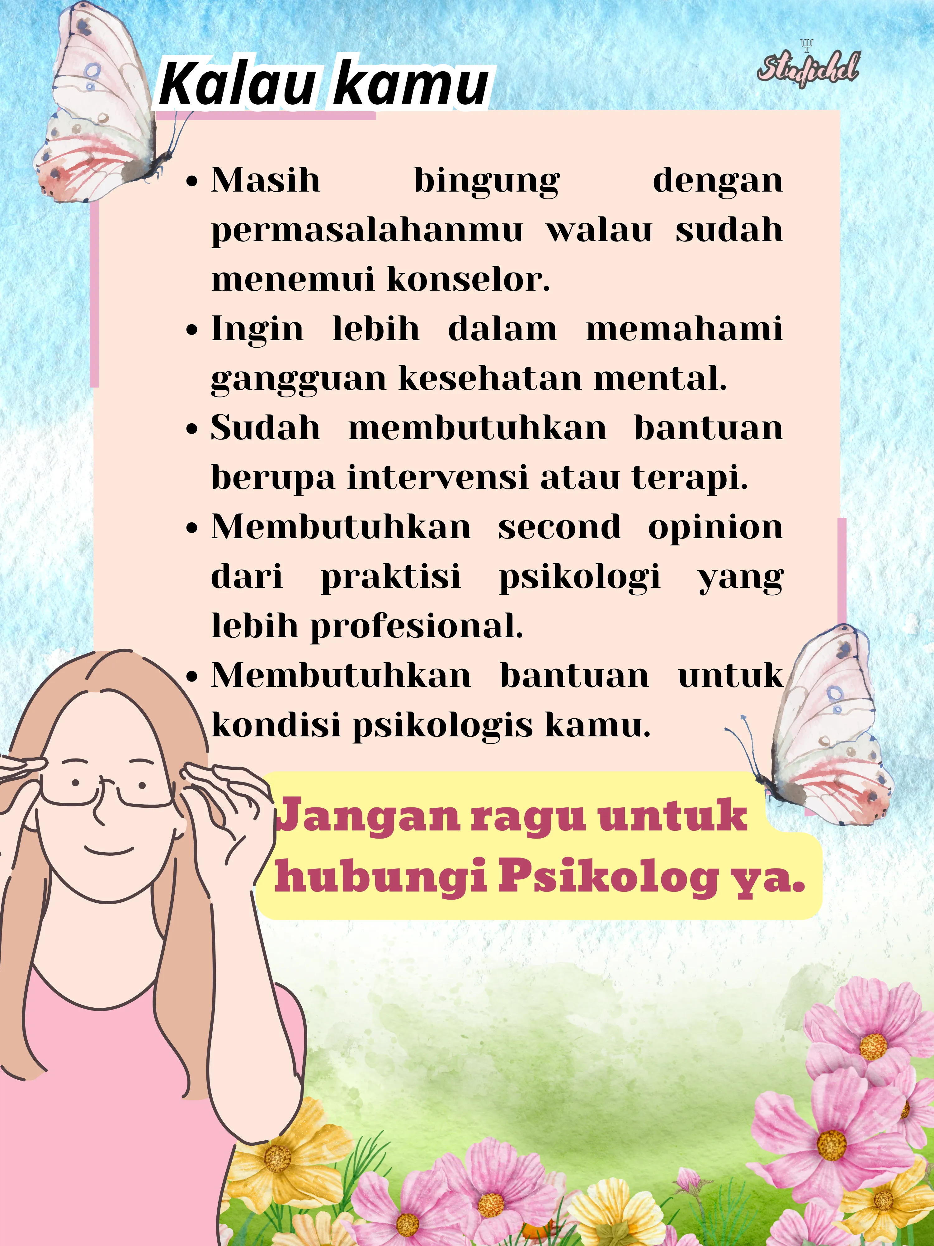 Kapan harus ke Psikolog atau Konselor? | Galeri diposting oleh Michelle ...