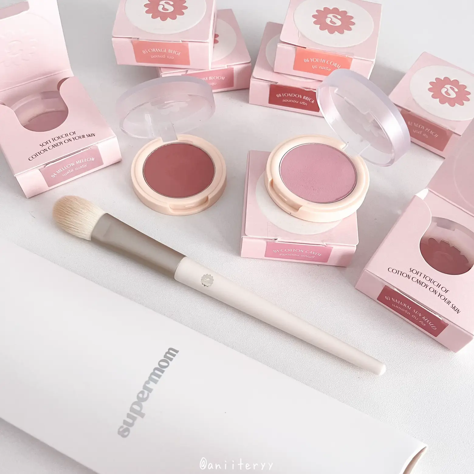 SUPERMOM — Fluffy face blusher 🎨 | แกลเลอรีที่โพสต์โดย aniiteryy | Lemon8