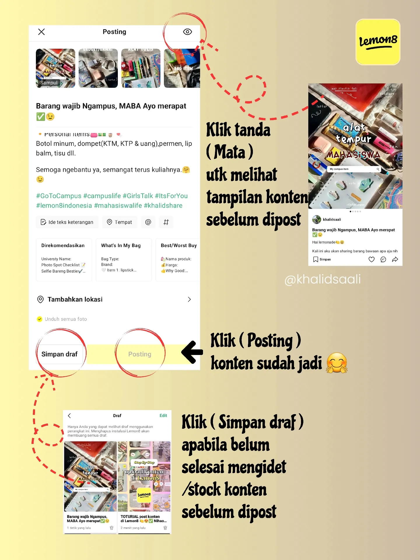 EDITING & POSTING konten di Lemon8 itu MUDAH 🥰🍋 | Galeri diposting oleh ...