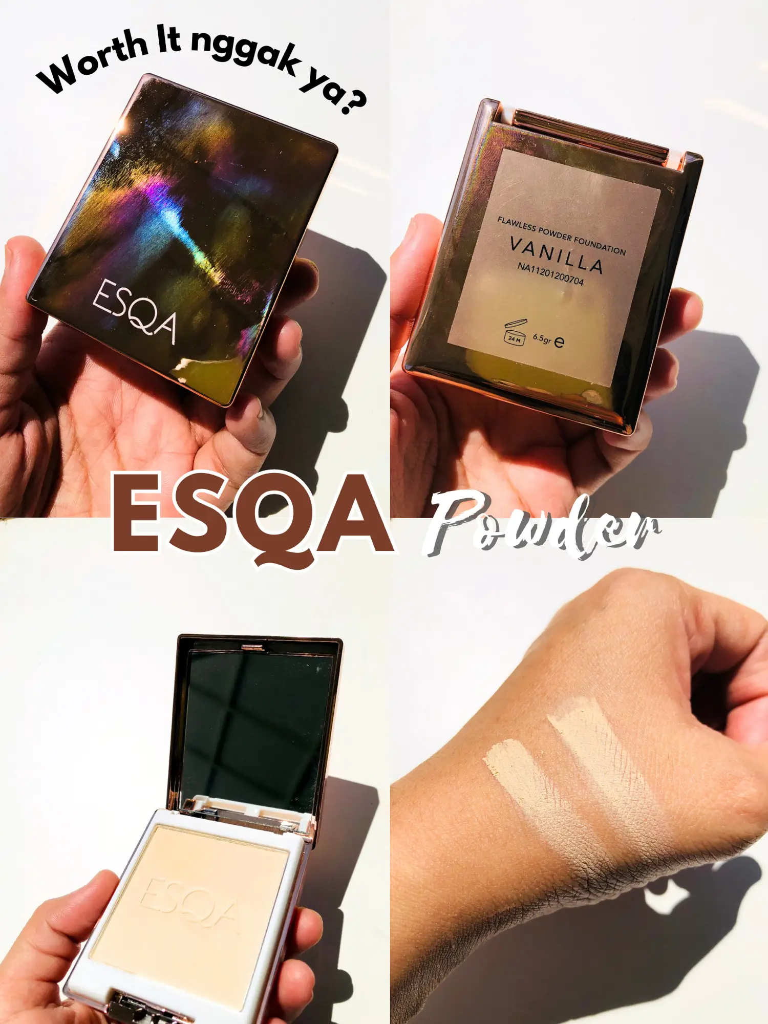 ESQA FLAWLESS POWDER FOUNDATION | แกลเลอรีที่โพสต์โดย relsyaa | Lemon8