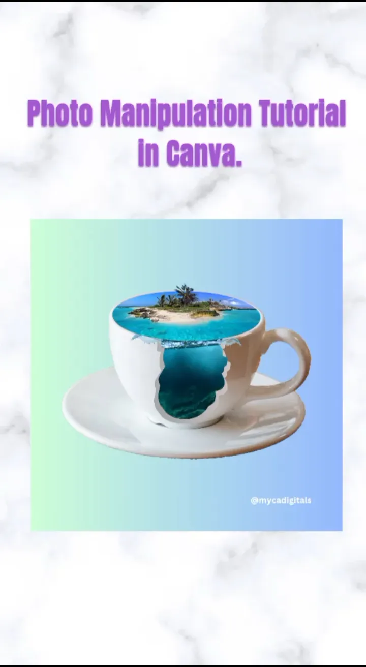 Photo manipulation tutorial in canva | Video published by Jonna | Digital | Lemon8