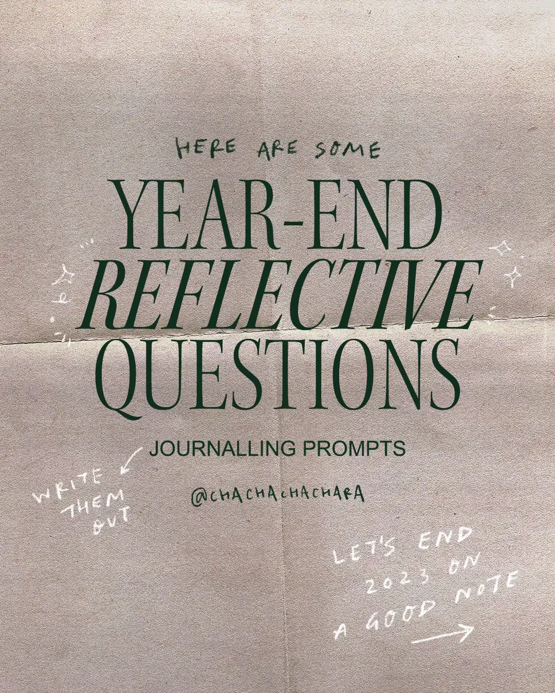 End 2023 on a good note with these prompts ️ | Gallery posted by Chara ...