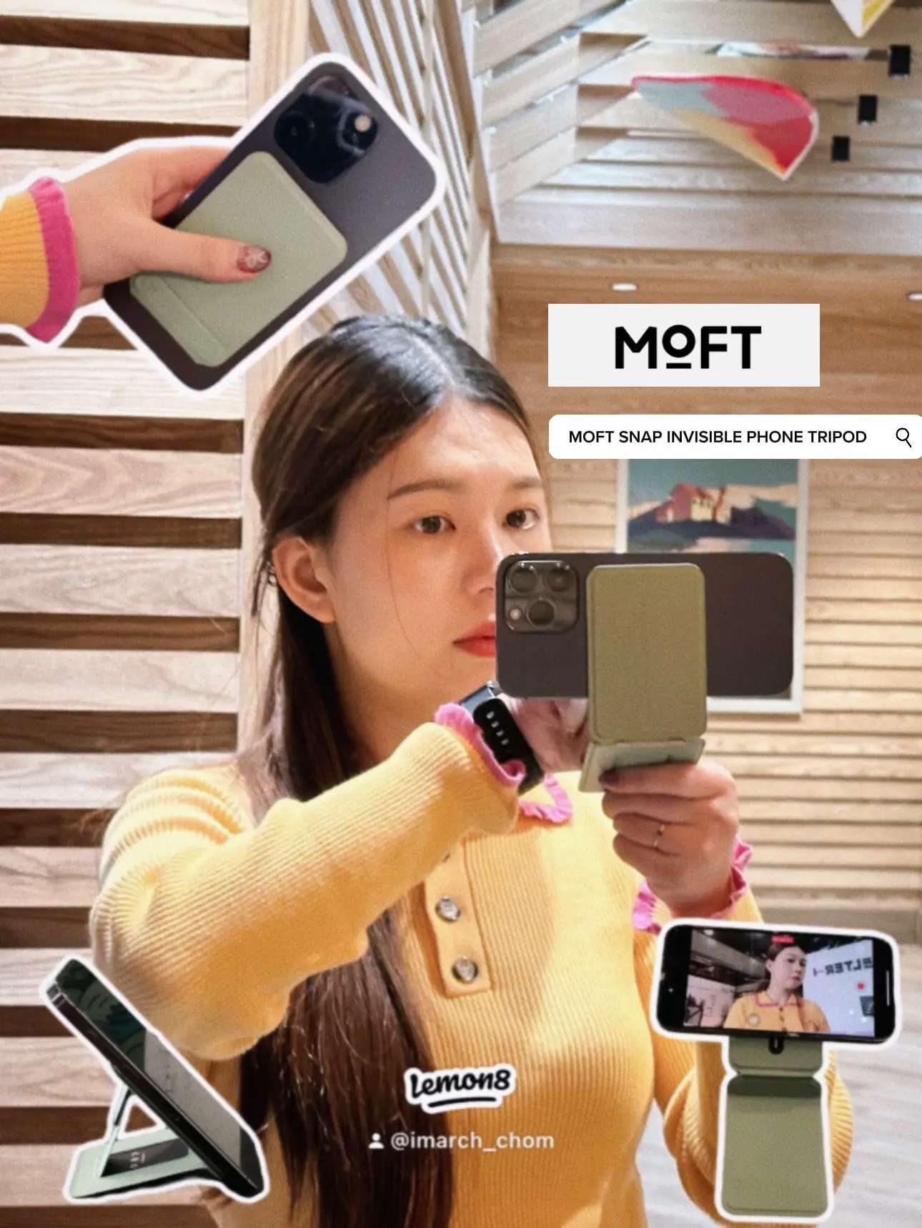 🤳🏻MOFT Snap Invisible Phone Tripod (MOVAS) | แกลเลอรีที่โพสต์โดย Chomp. | Lemon8