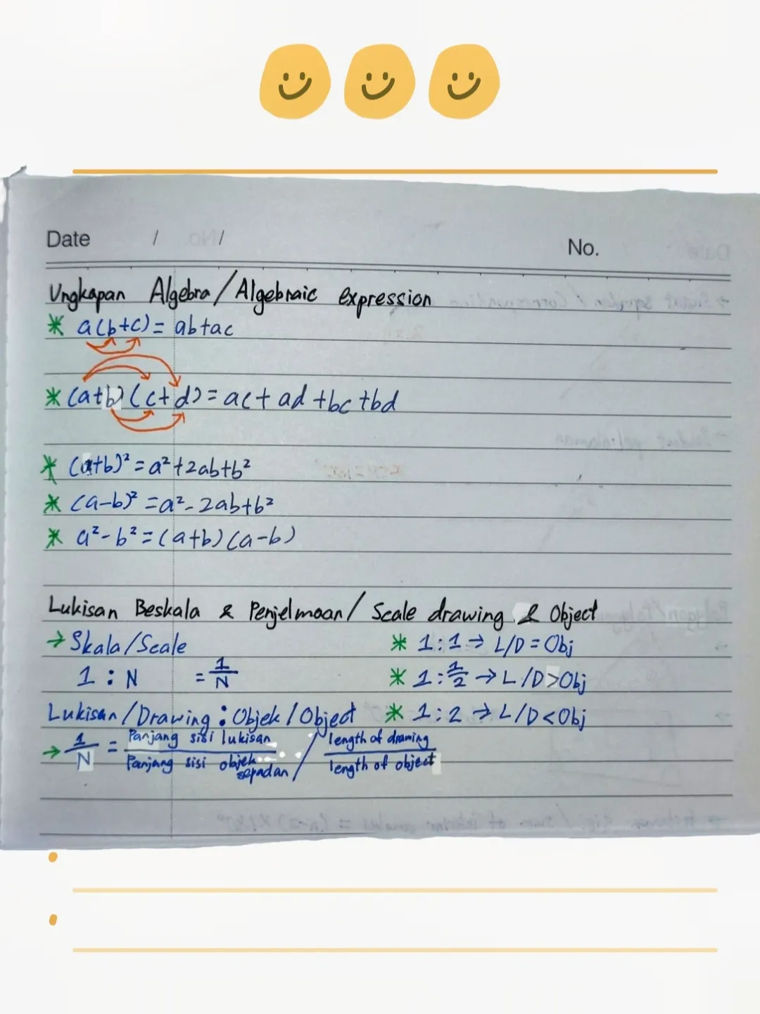 Math Formulas Form 1, 2, 3. Simple🤓☝️Malay/English | Galeri disiarkan ...