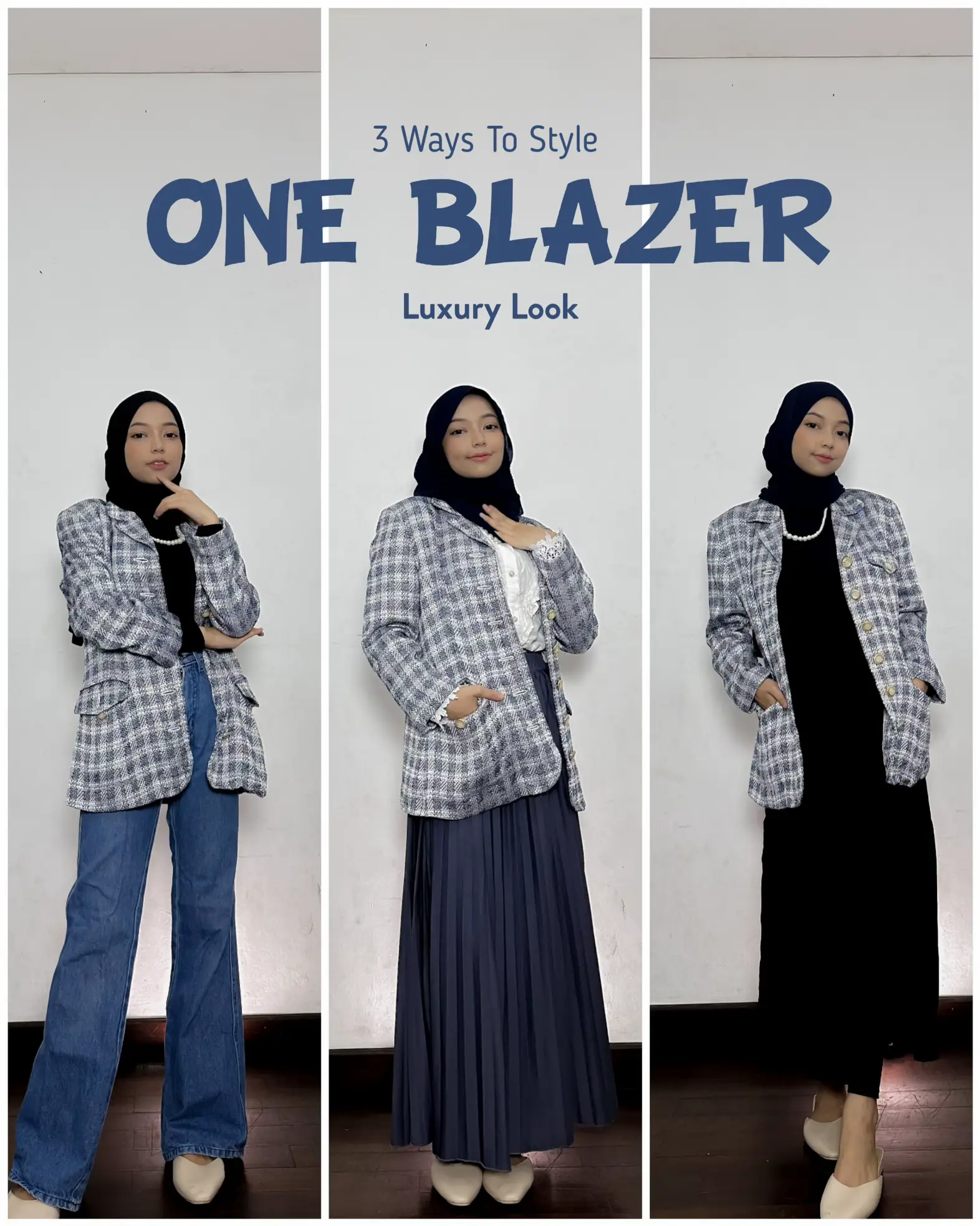1 Blazer to 3 ways | Galeri diposting oleh Windyfaj | Lemon8