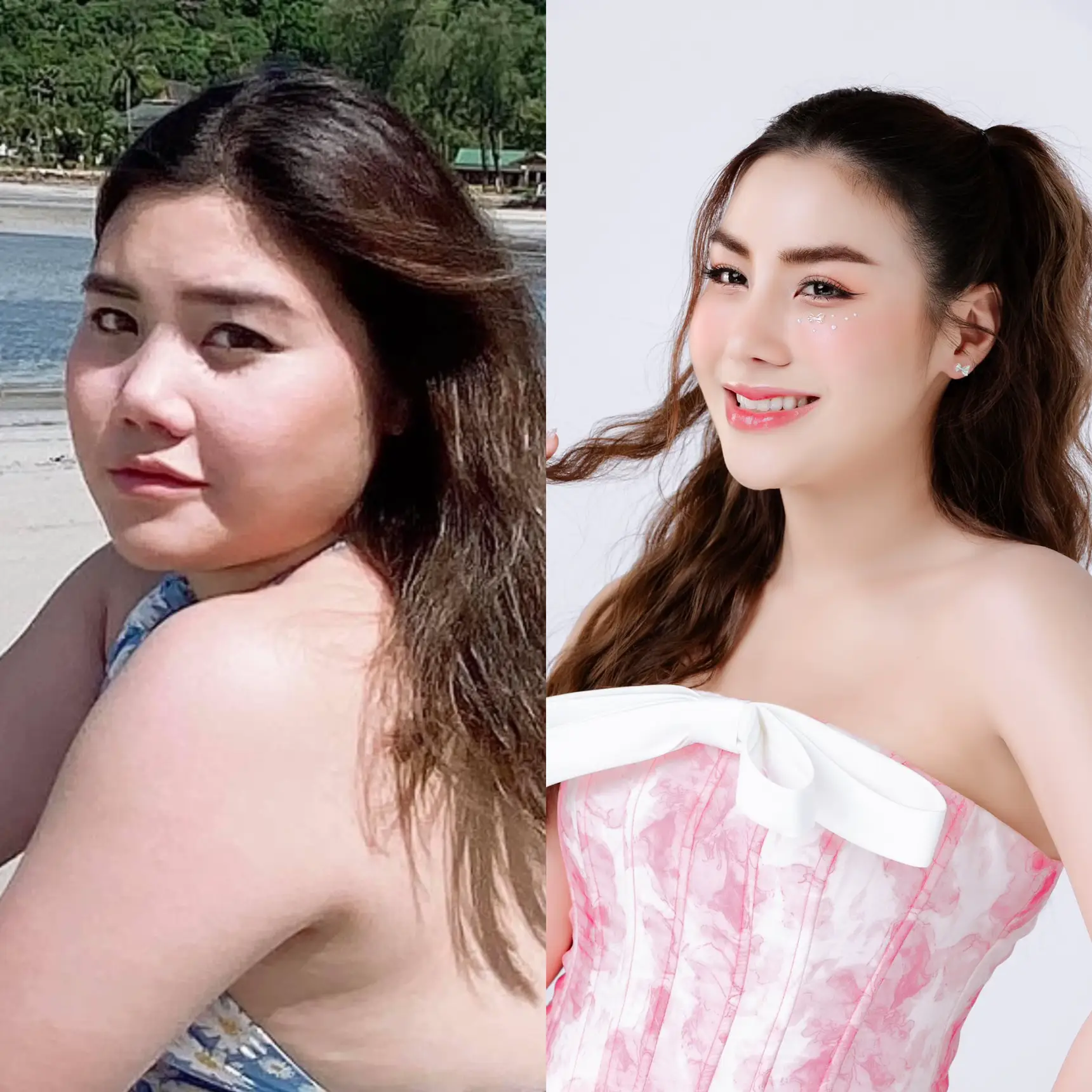 จาก 70 เหลือ 44 kg. แบบไม่โยโย่ | แกลเลอรีที่โพสต์โดย Bowpink 🍄🍒 ᯾ | Lemon8