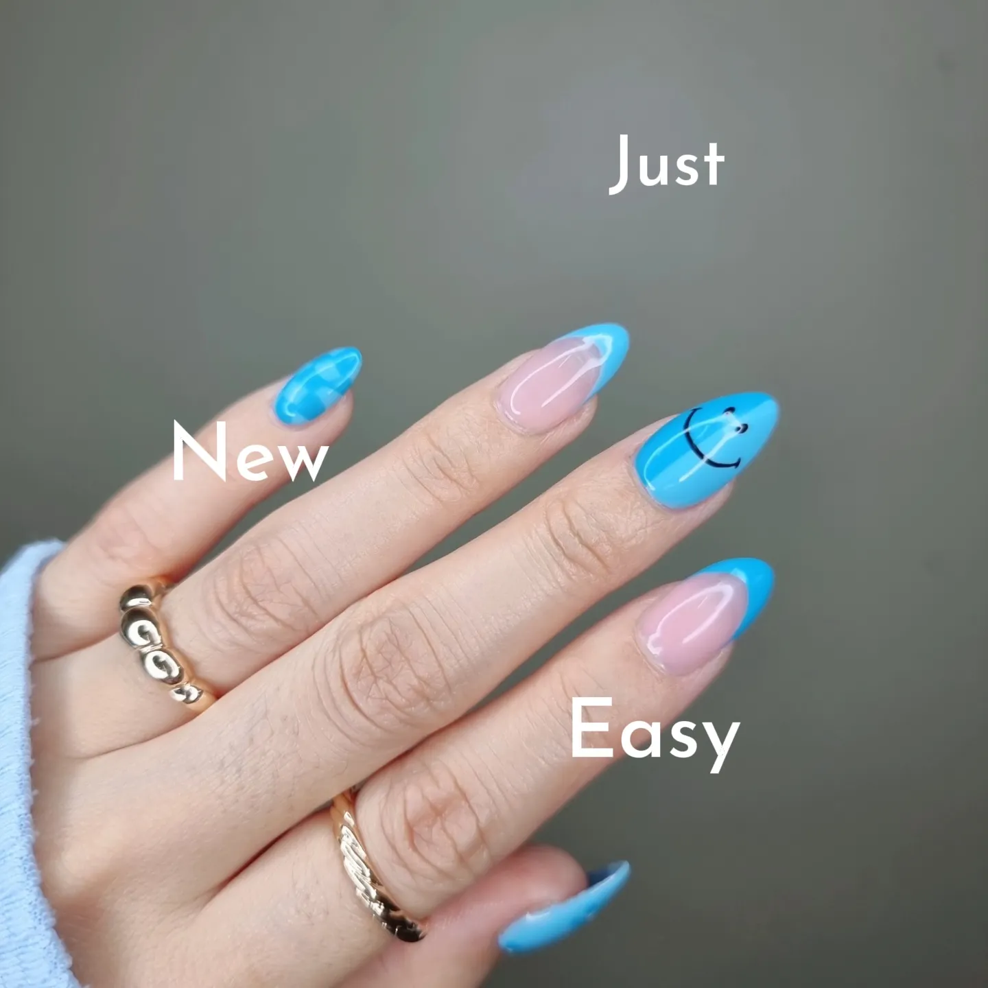 ไอเดียเล็บโทนฟ้า | แกลเลอรีที่โพสต์โดย aya.soloist | Lemon8