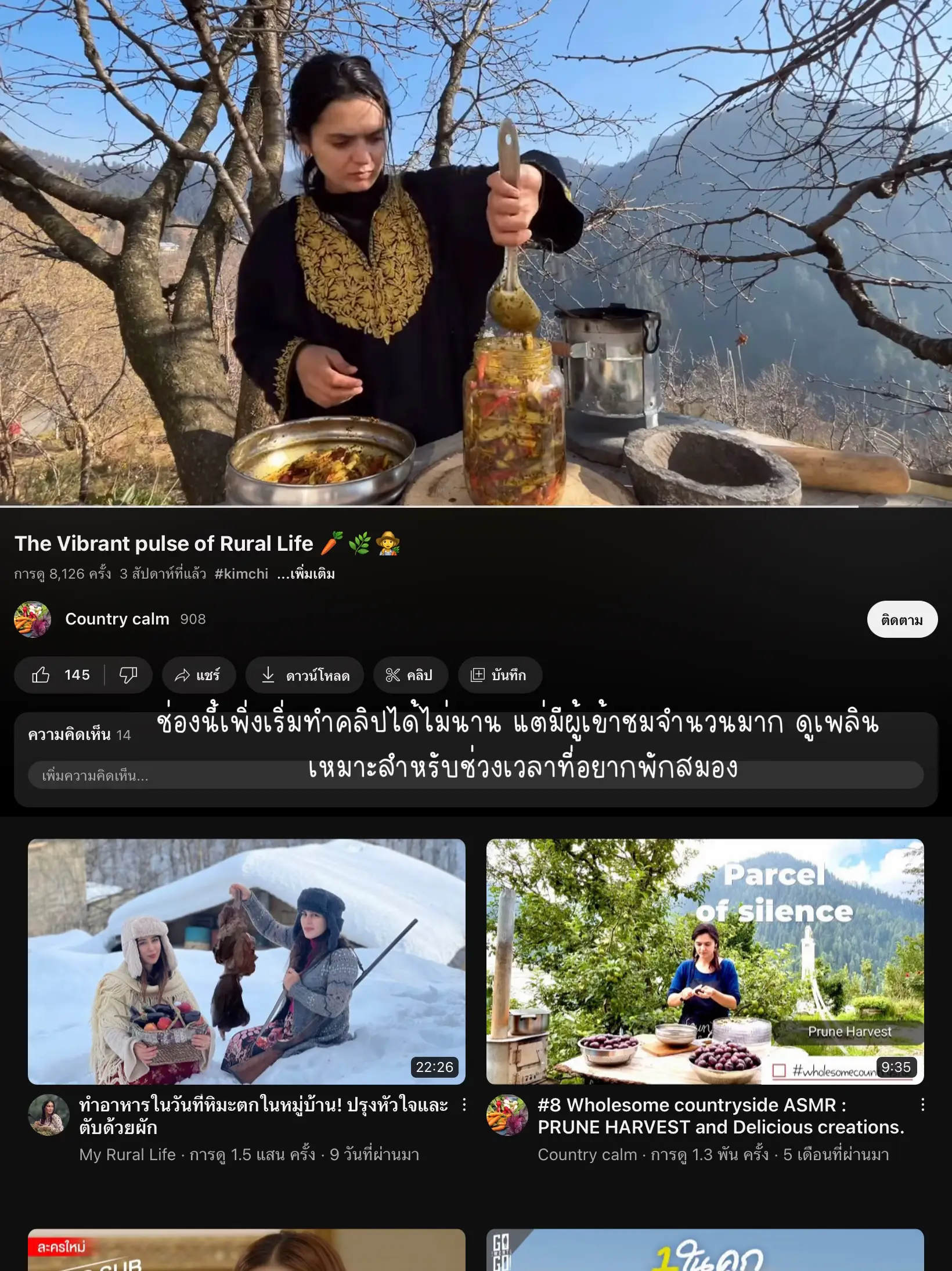 ช่องยูทูปวิถีชีวิตในชนบท🍒 | แกลเลอรีที่โพสต์โดย 𝐵𝑒𝑟𝑙𝑖𝑛 𝘑𝘪 | Lemon8