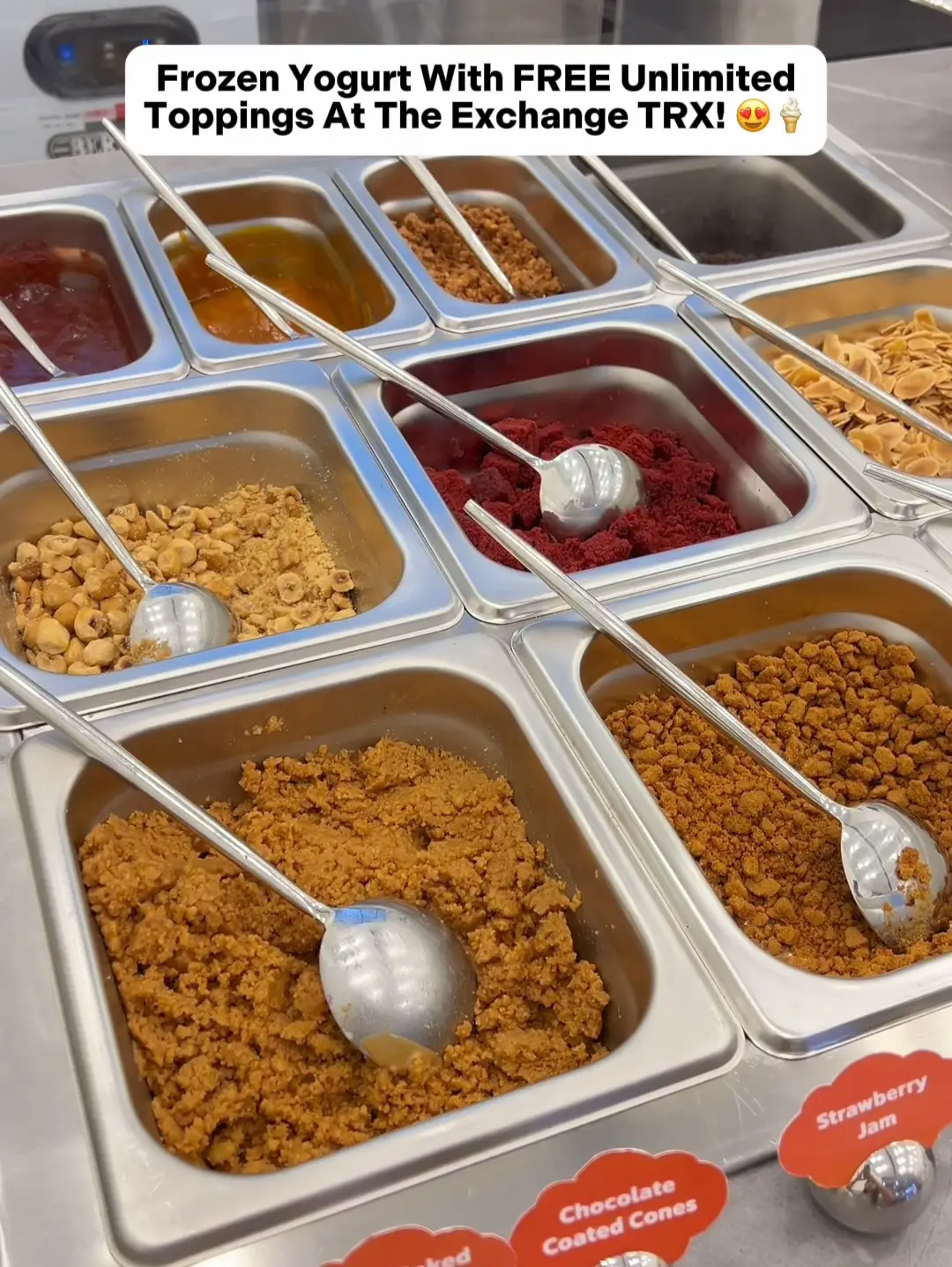 Frozen Yogurt With FREE Unlimited Toppings At TRX🍦 | Video diterbitkan ...