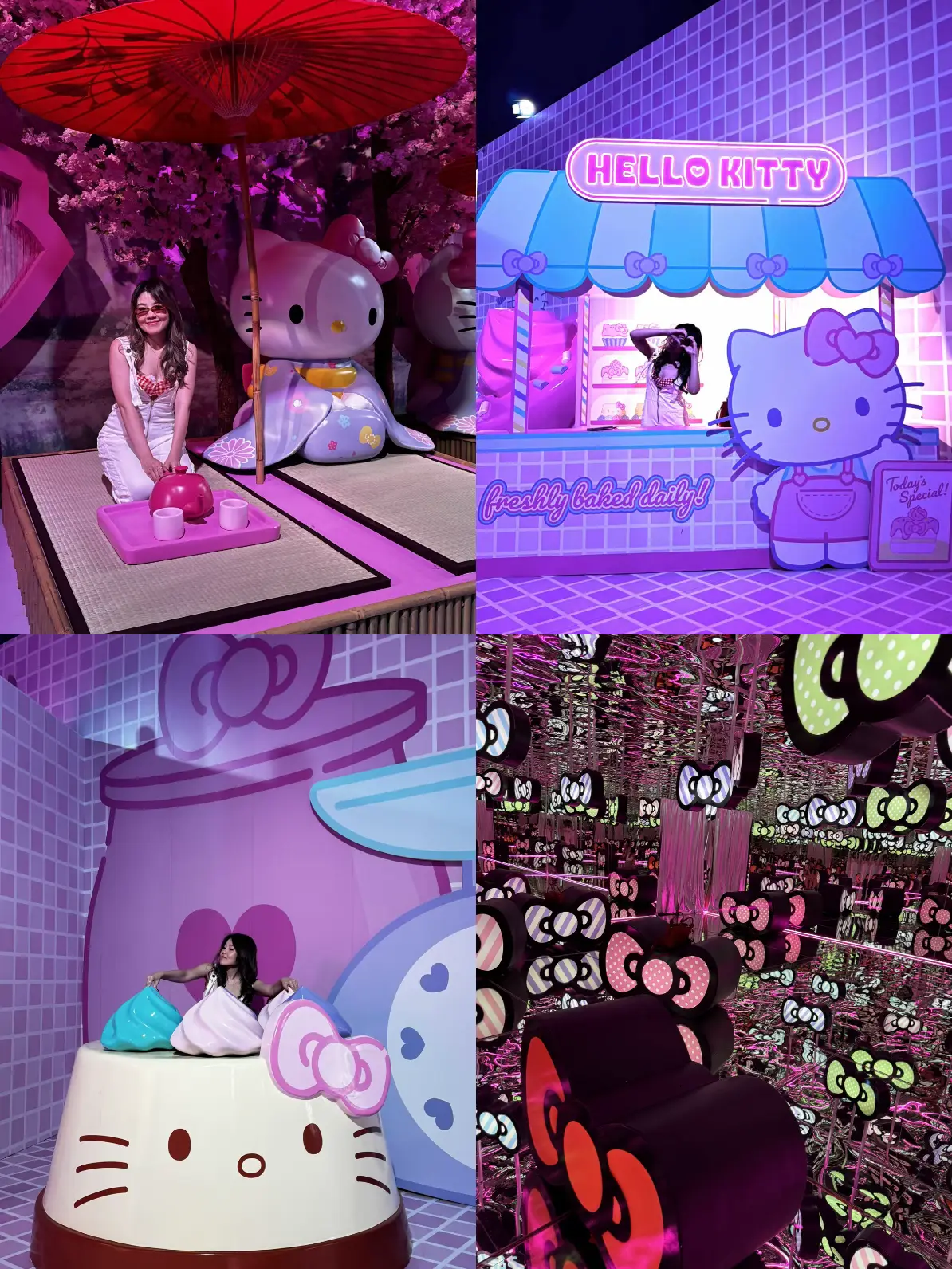 Hello Kitty 50th Exhibition 💗🌈 ꔛ⸝ ⸝ 🪜 | แกลเลอรีที่โพสต์โดย รีวิวไป ...