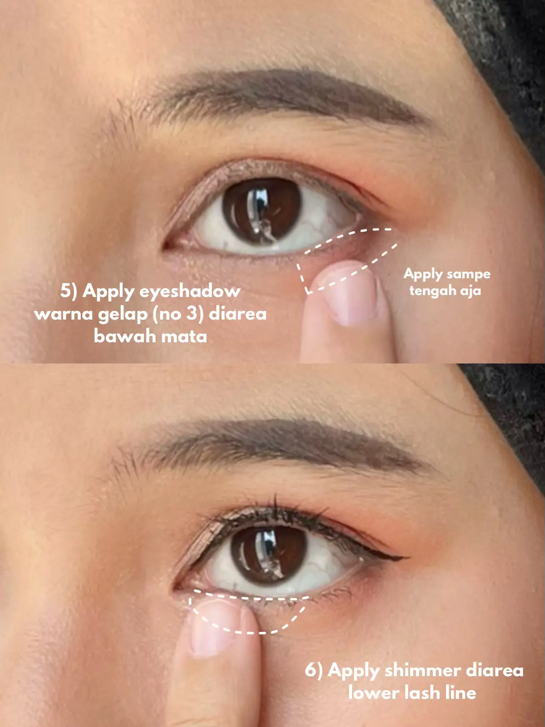 Eyeshadow Tutorial Cuman Pake Jari?!! Emang bisaa😱 | Galeri diposting oleh mutiii.r | Lemon8