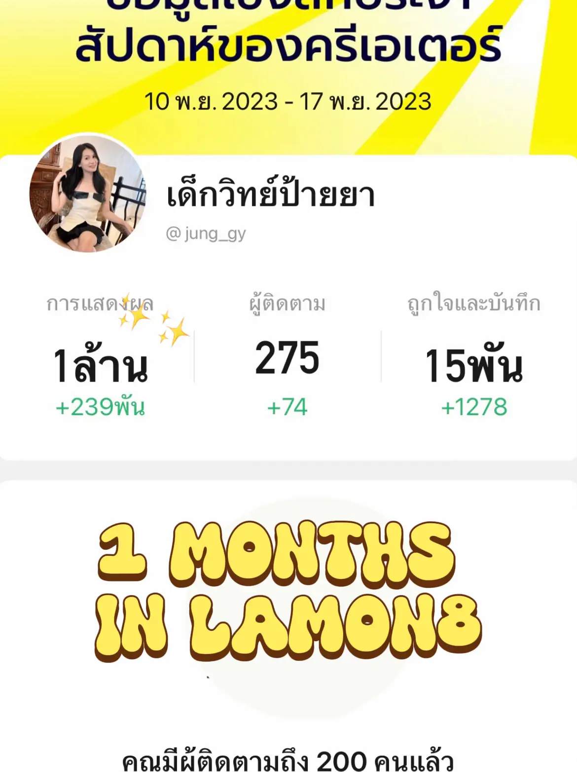 1 Months In Lamon8 | แกลเลอรีที่โพสต์โดย เด็กวิทย์ป้ายยา | Lemon8